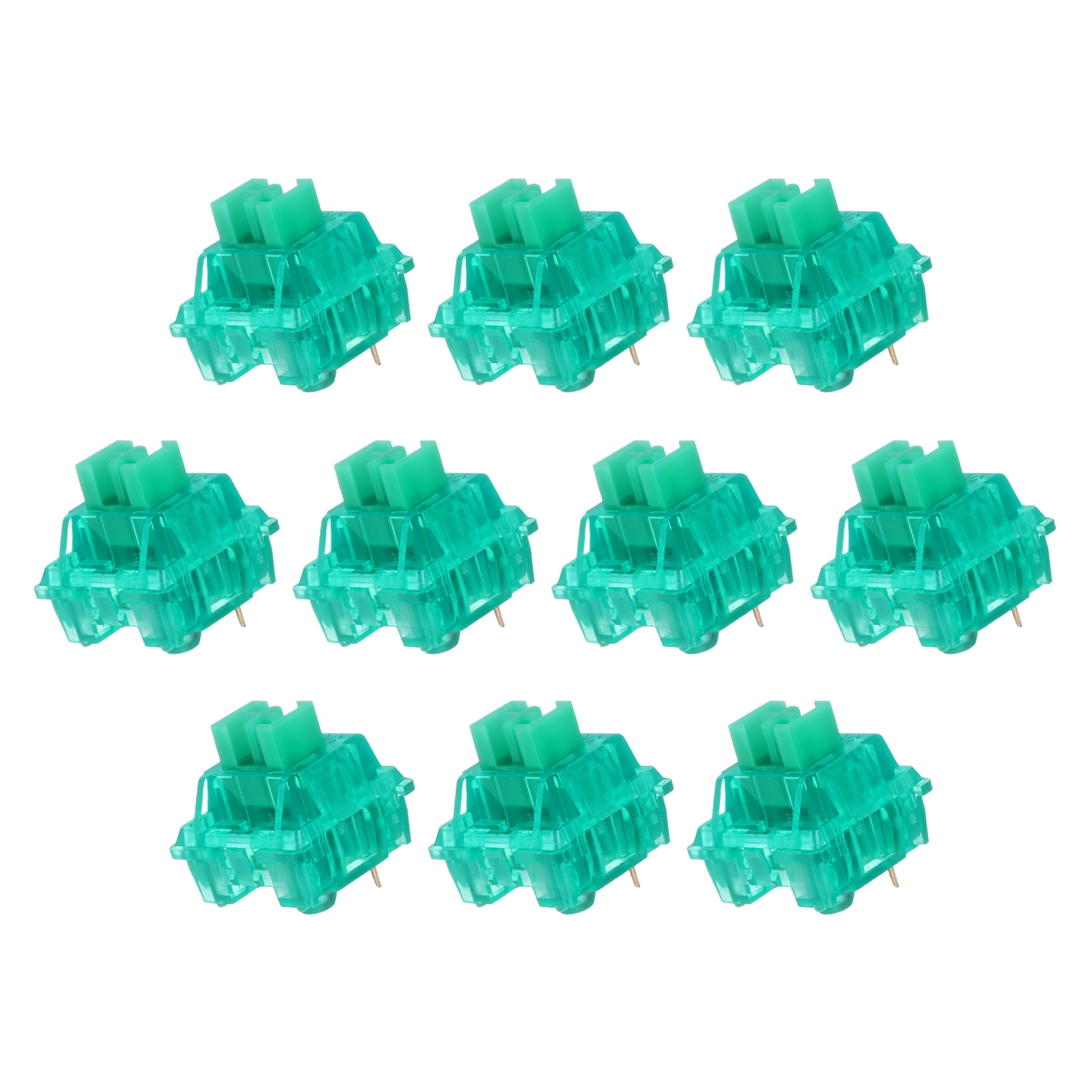 Uxcell 10Pcs Keyboard Switches (3-Pin 40gf Green) - Accurate Dustproof ...