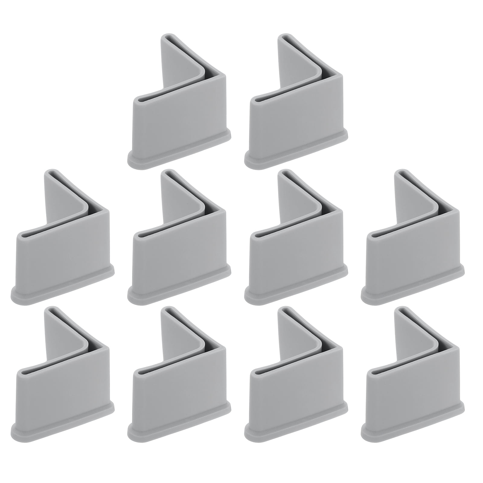 Uxcell 10Pcs L Shape Leg Pads, 1.38" x 1.38" PVC Furniture Leg Cover ...
