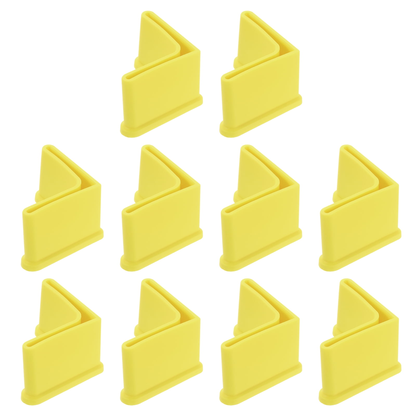 Uxcell 10Pcs L Shape Leg Pads, 1.38" x 1.38" PVC Furniture Leg Cover ...