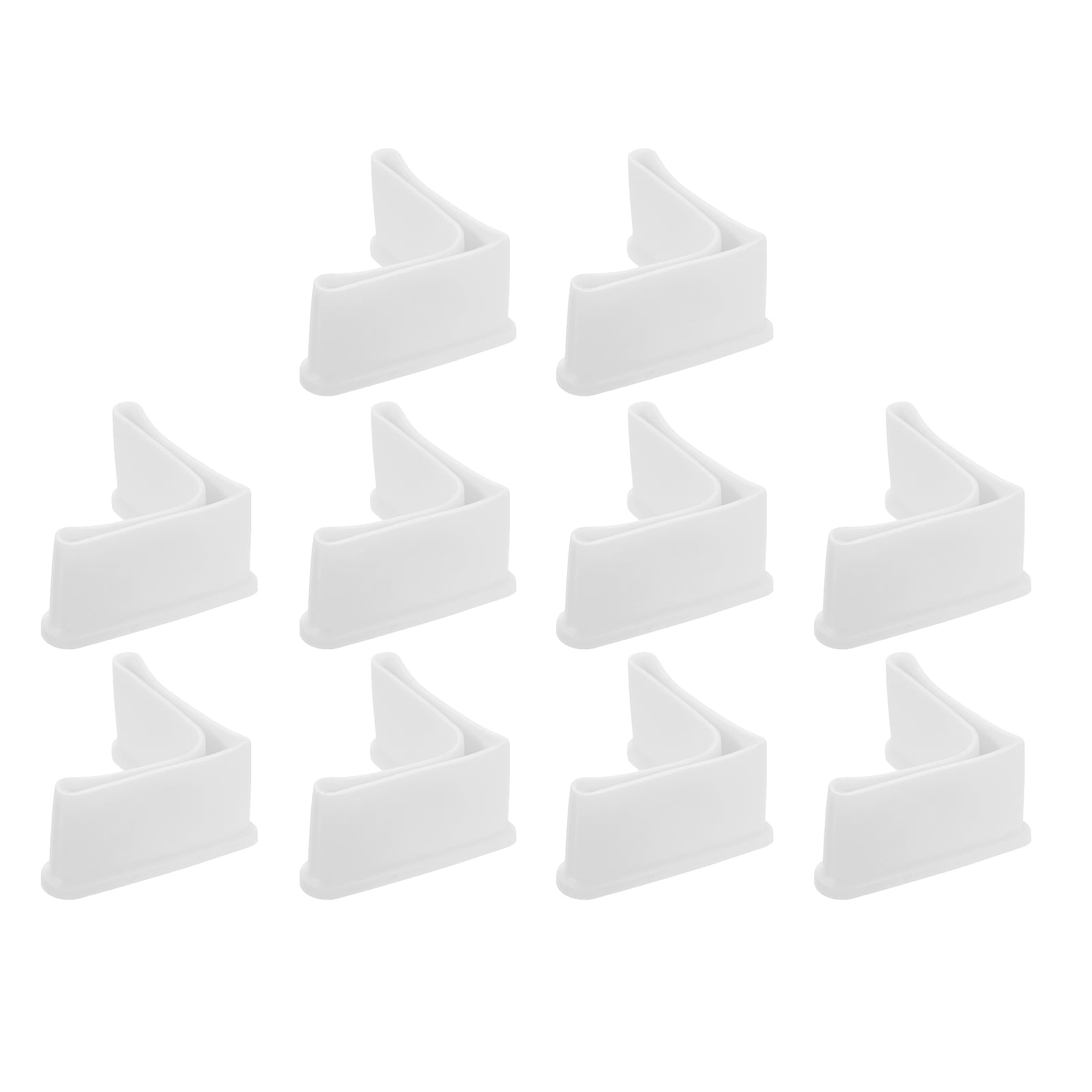 Uxcell 10Pcs L Shape Leg Pads, 1.57" x 1.57" PVC Furniture Leg Cover ...