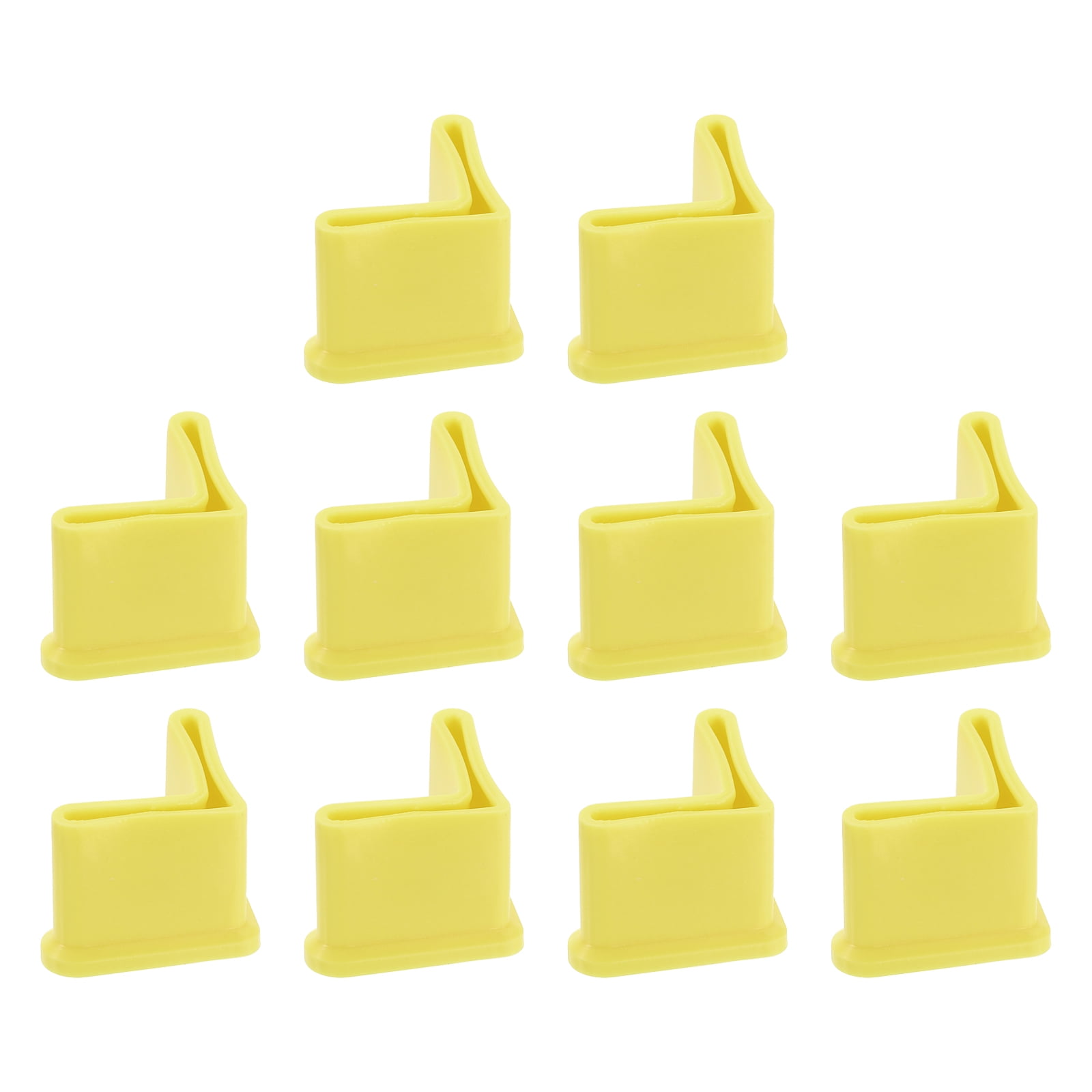 Uxcell 10Pcs L Shape Leg Pads, 1" x 1" PVC Furniture Leg Cover ...