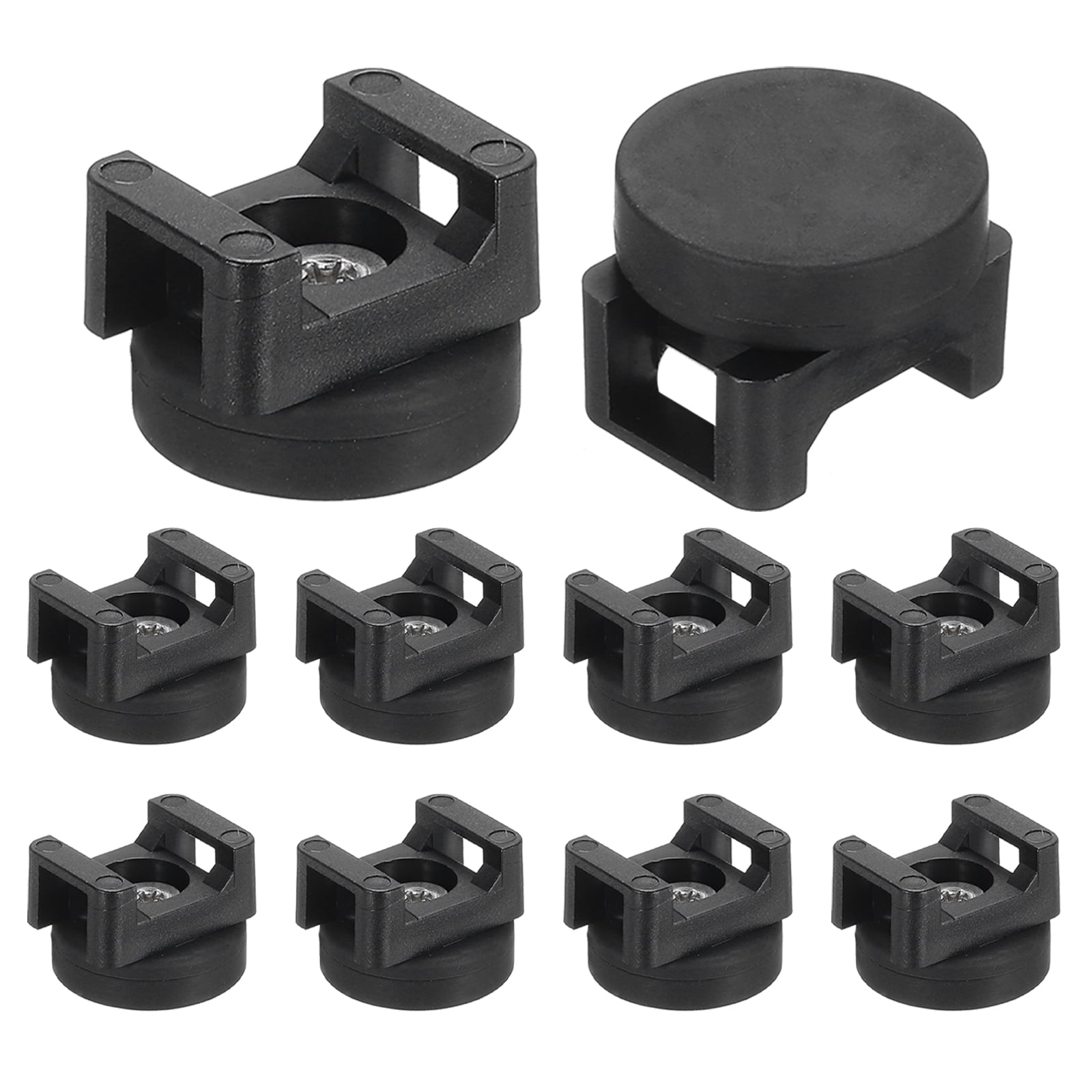 Uxcell 10Pcs Magnetic Zip Tie Mount,22mm Dia Multipurpose Magnetic ...