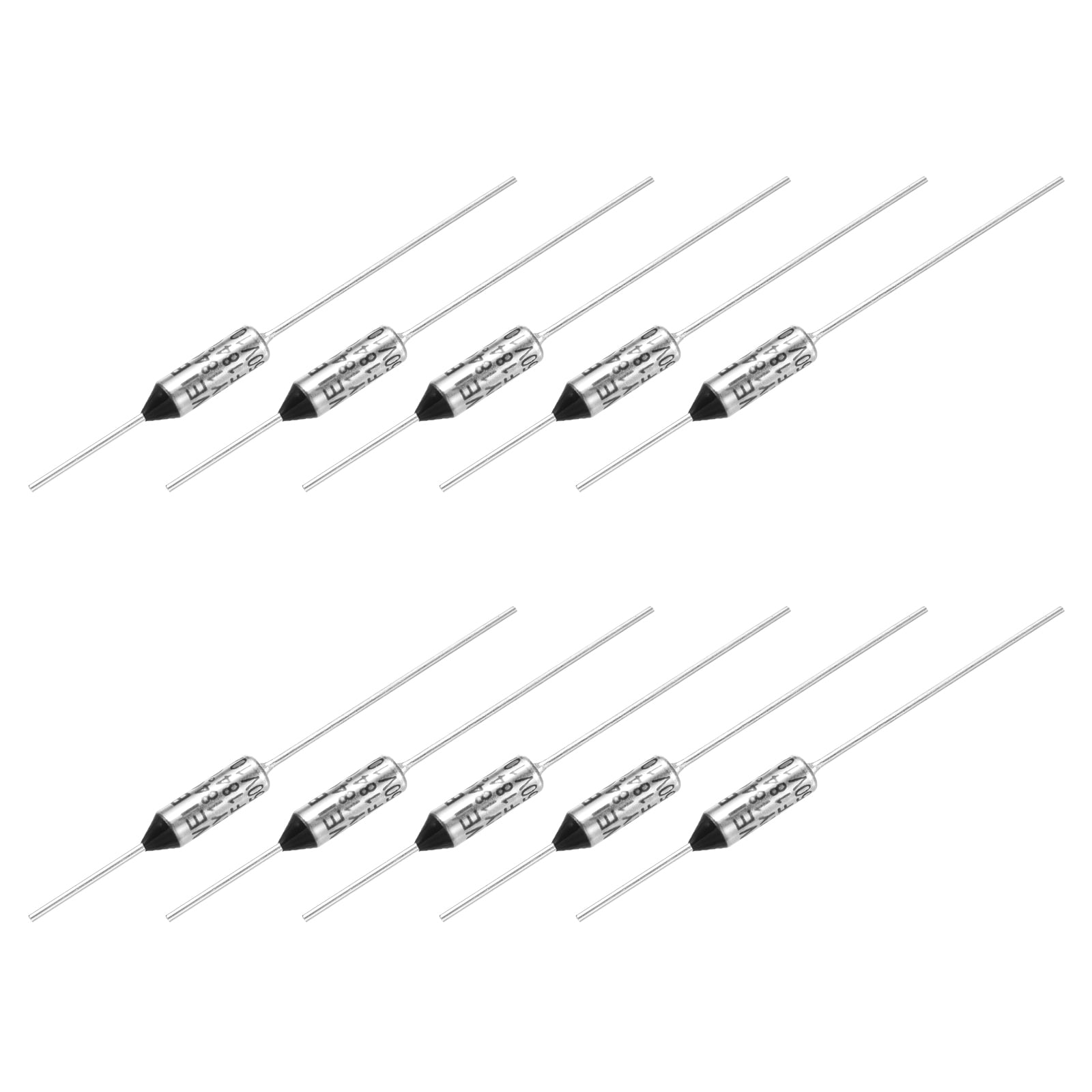Uxcell 10Pcs Metal Temperature Thermal Fuse RY184 184 °C 363.2 °F 10A ...