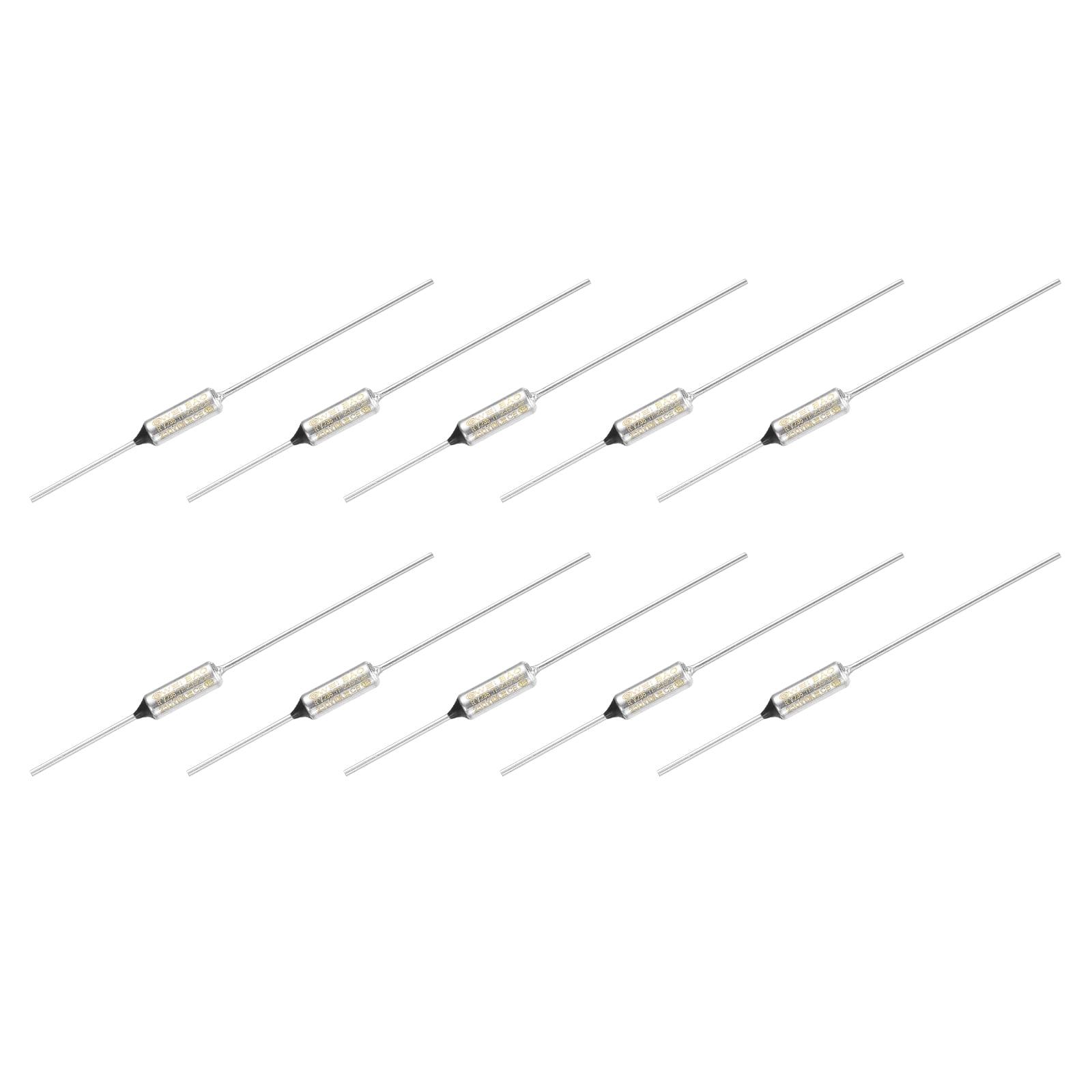 Uxcell 10Pcs Metal Temperature Thermal Fuse RY235 235 °C 455 °F 10A ...