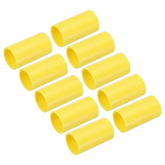 10Pcs Pipe Conduit Coupler Straight Fittings Efficacy 20 mm Yellow ...