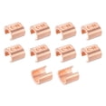 Uxcell 10Pcs Pack Copper C Tap, C-44 C Shape Grounding Connector for 27 ...