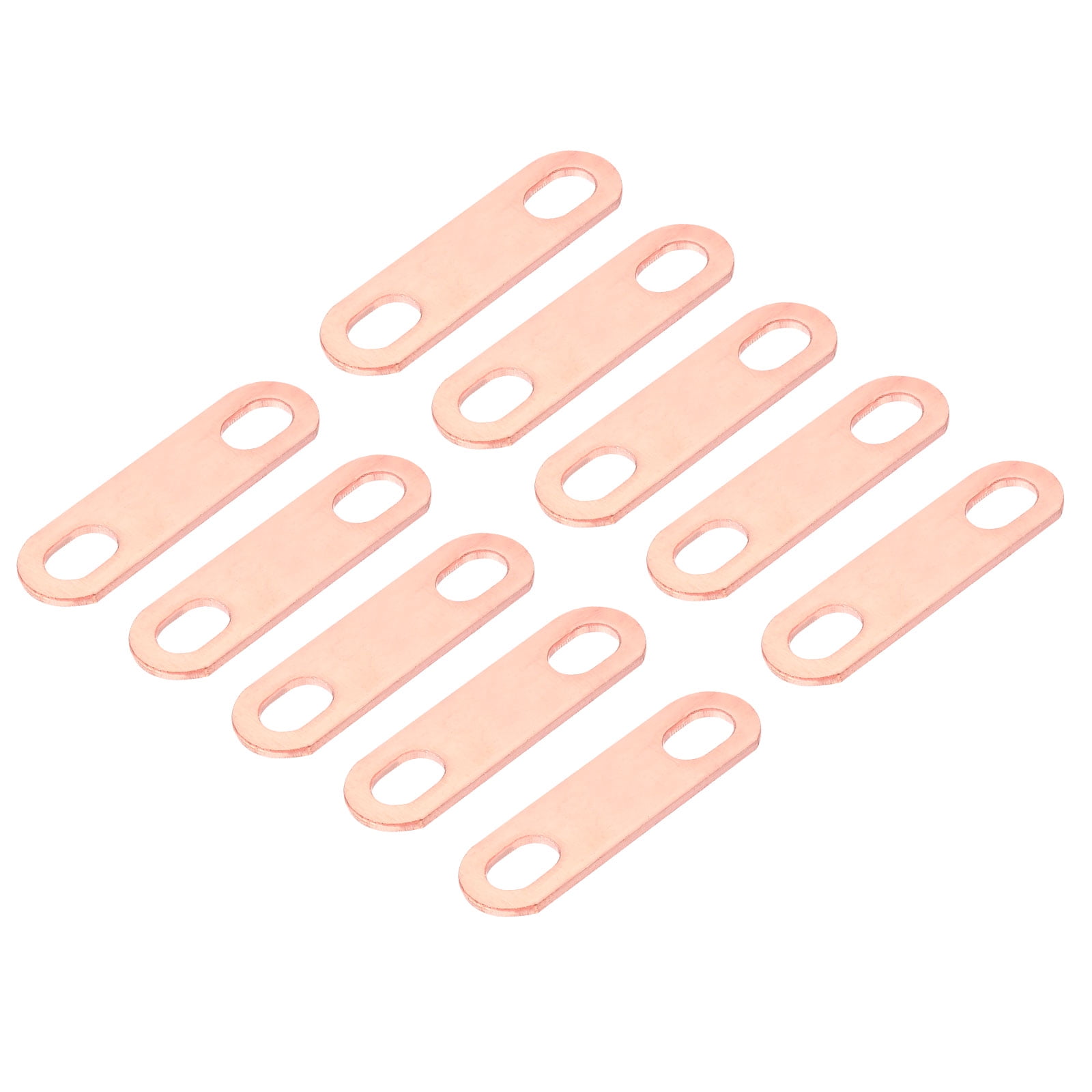 Uxcell 10Pcs Pitch Row 1.1"(27.5mm) Red Copper Bus Bar Connector for ...