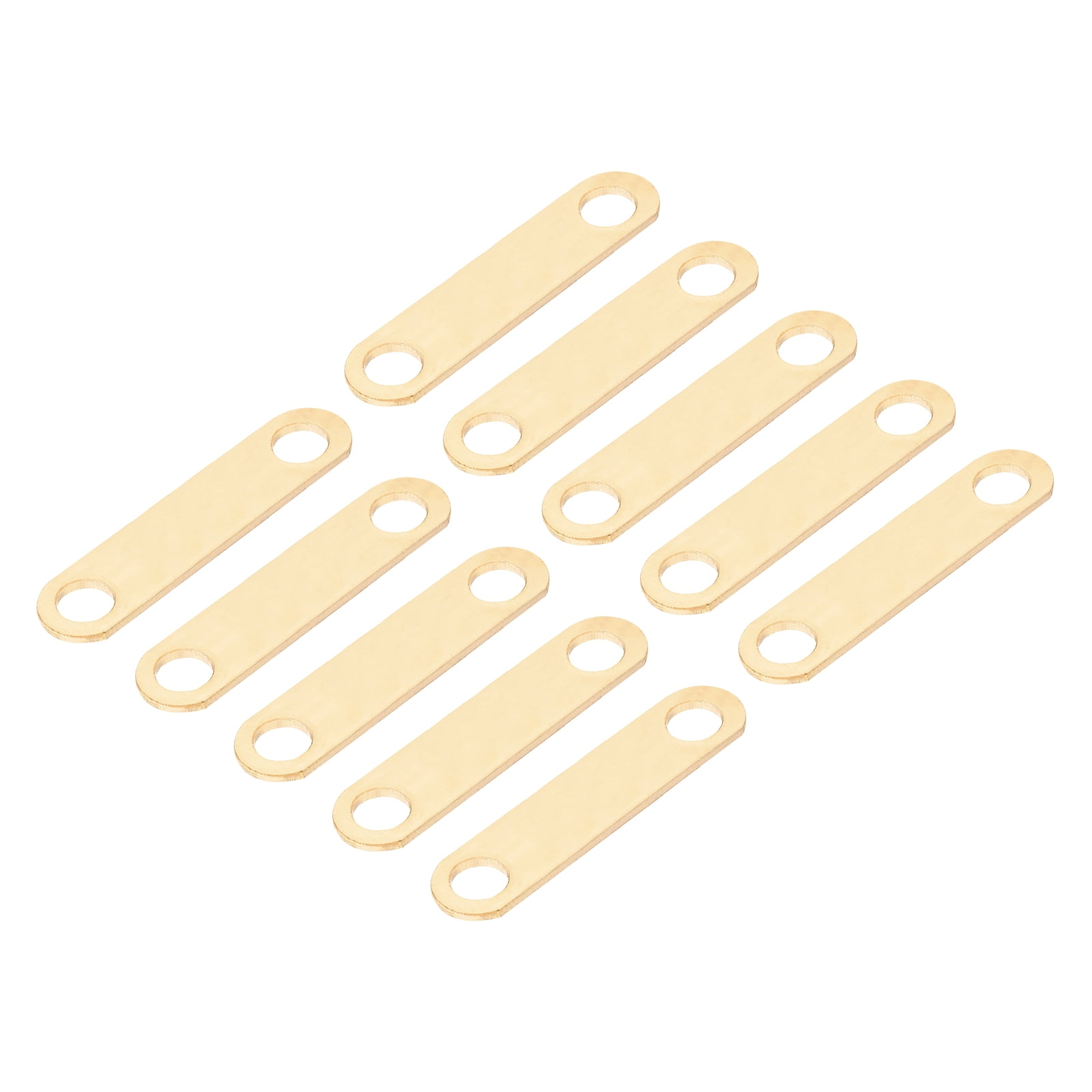 Uxcell 10Pcs Pitch Row 1"(25mm) Brass Bus Bar Connector for LiFePO4 ...