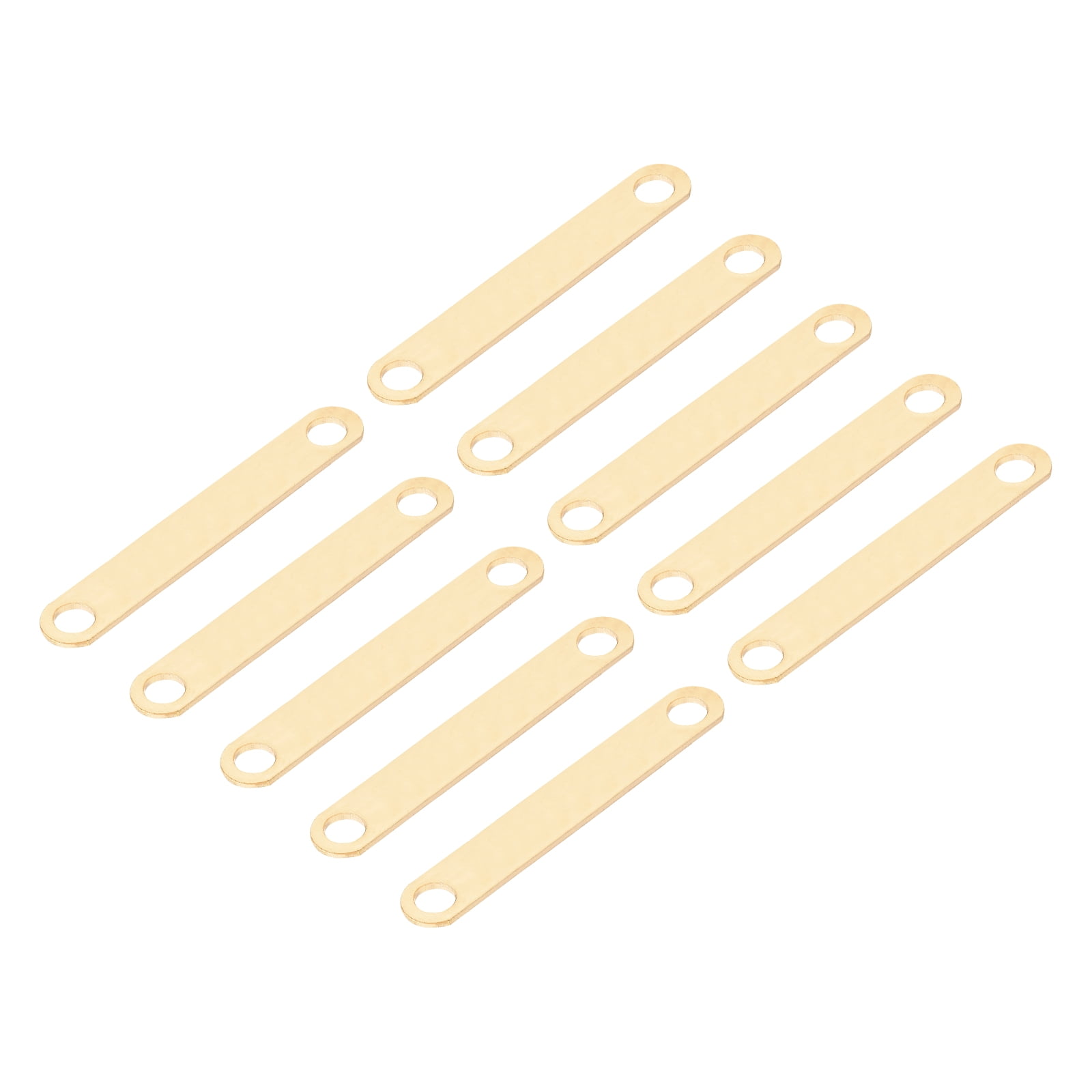 Uxcell 10Pcs Pitch Row 2.2"(55mm) Brass Bus Bar Connector for LiFePO4 ...