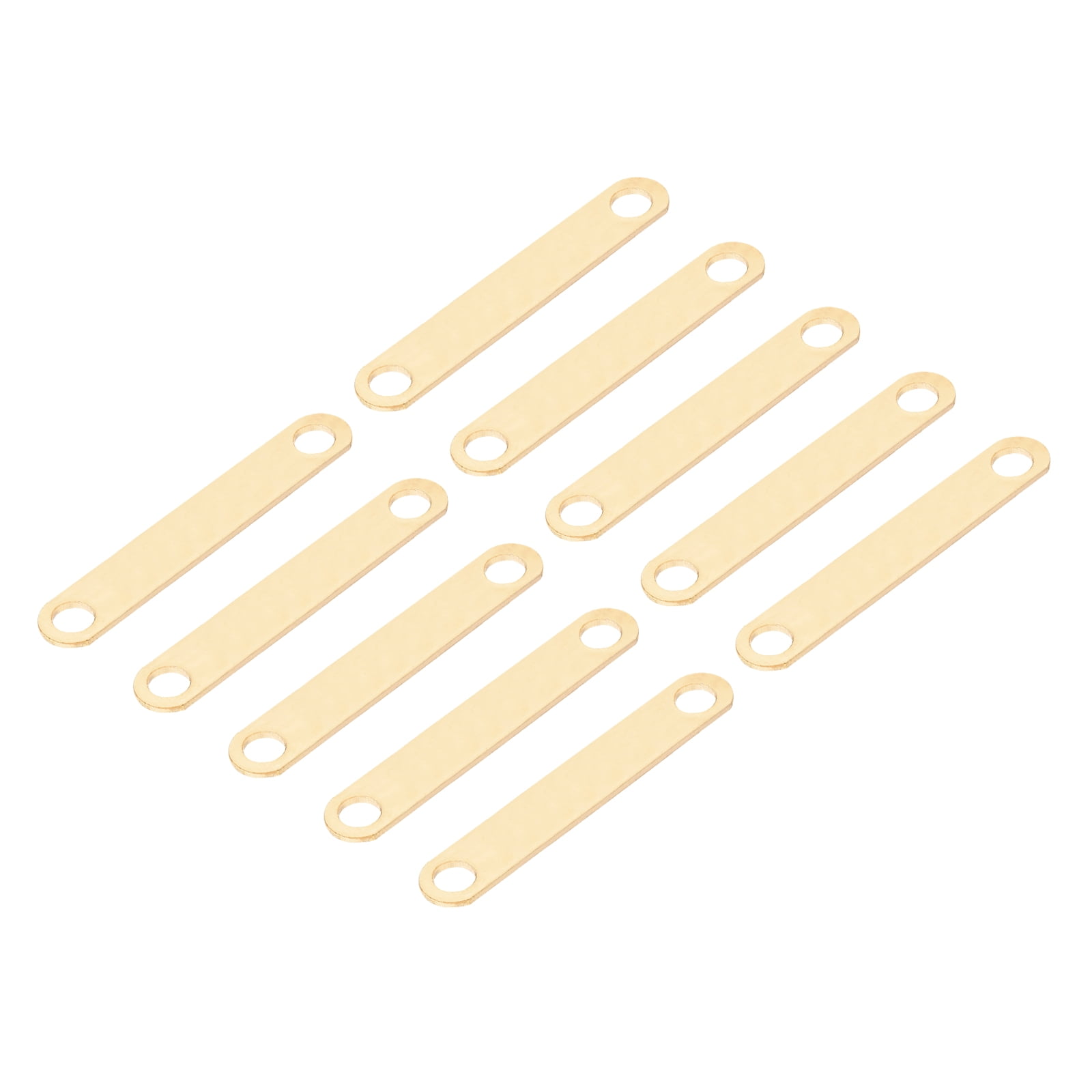 Uxcell 10Pcs Pitch Row 2"(50mm) Brass Bus Bar Connector for LiFePO4 ...