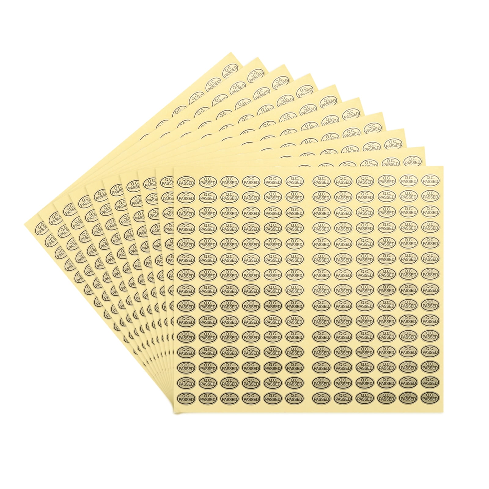 Uxcell 10Pcs QC Passed Stickers Oval Shape Adhesive Labels 9 x 13mm for ...