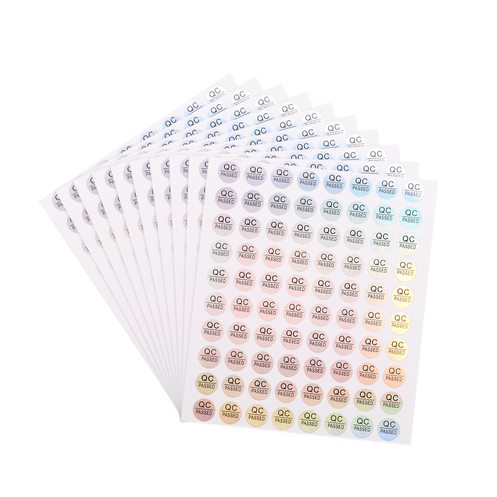 Uxcell 10Pcs QC Passed Stickers Round Shape Adhesive Labels 10 x 10mm ...