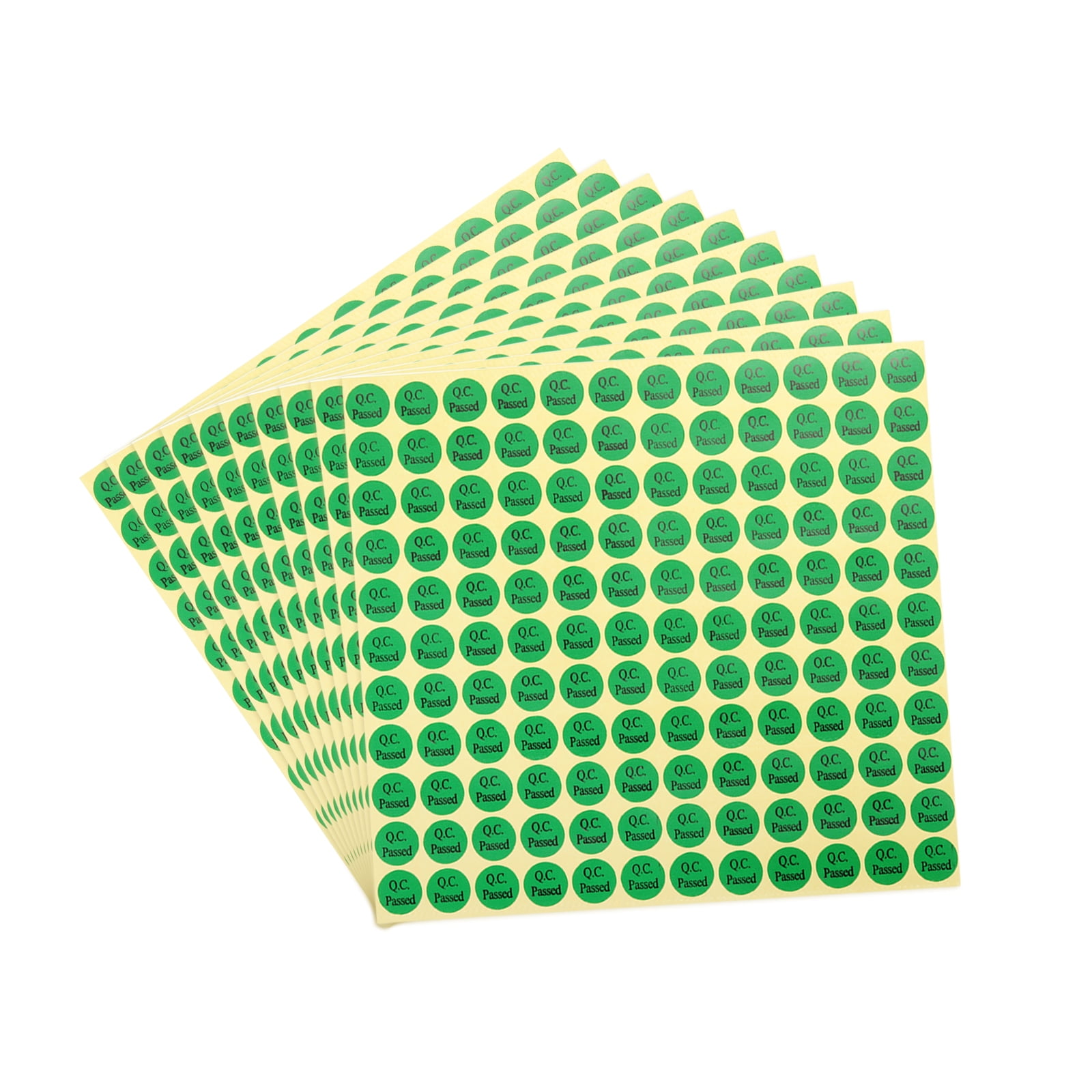 Uxcell 10Pcs QC Passed Stickers Round Shape Adhesive Labels 13 x 13mm ...