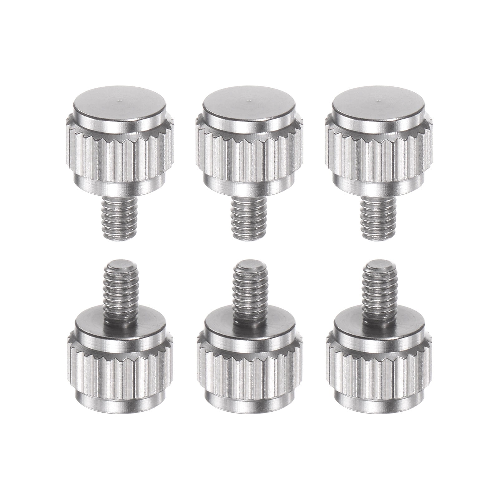 Uxcell 10Pcs Round Flat Head Knurled Thumb M2.5x4mm Hand Clamping ...