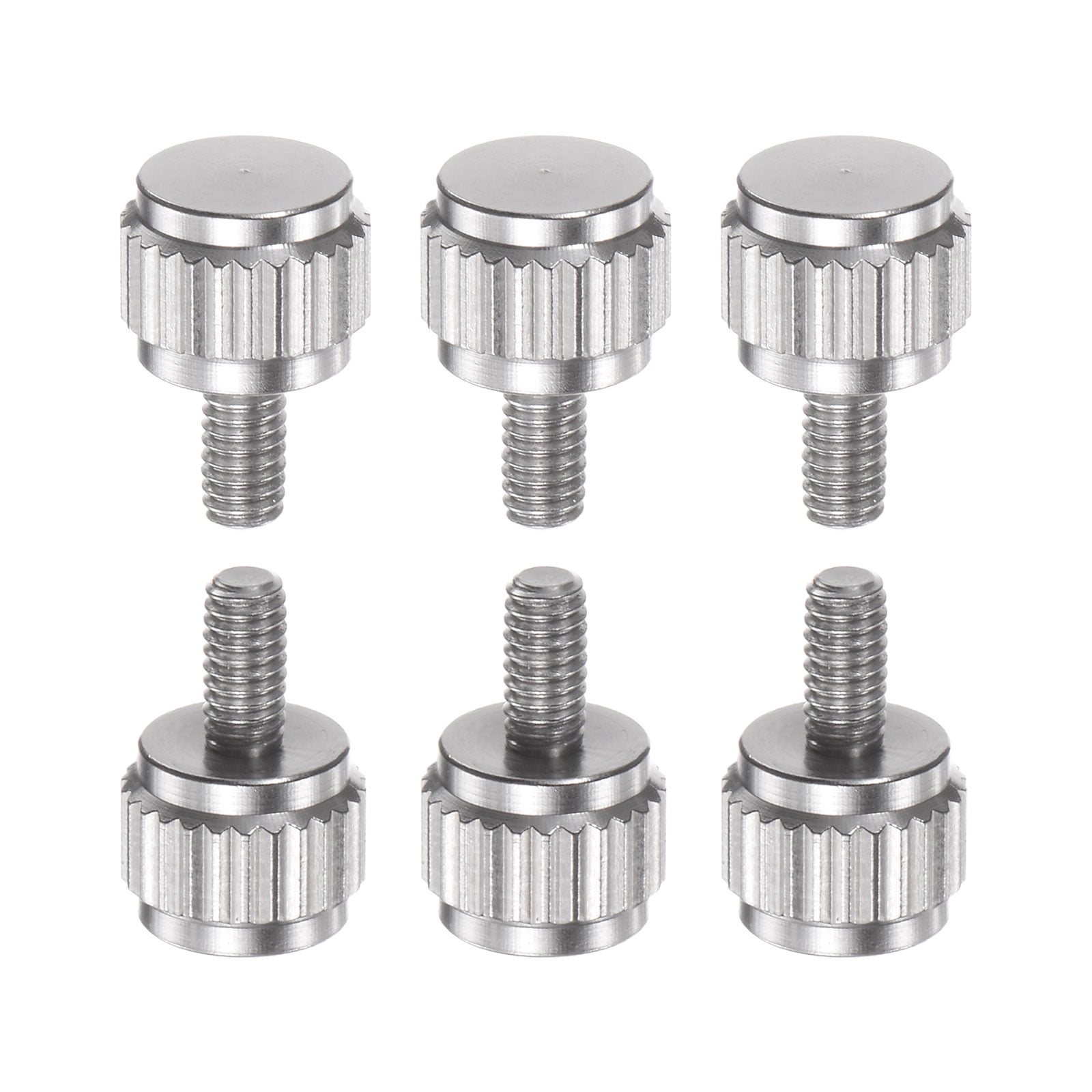 Uxcell 10Pcs Round Flat Head Knurled Thumb M2.5x5mm Hand Clamping ...