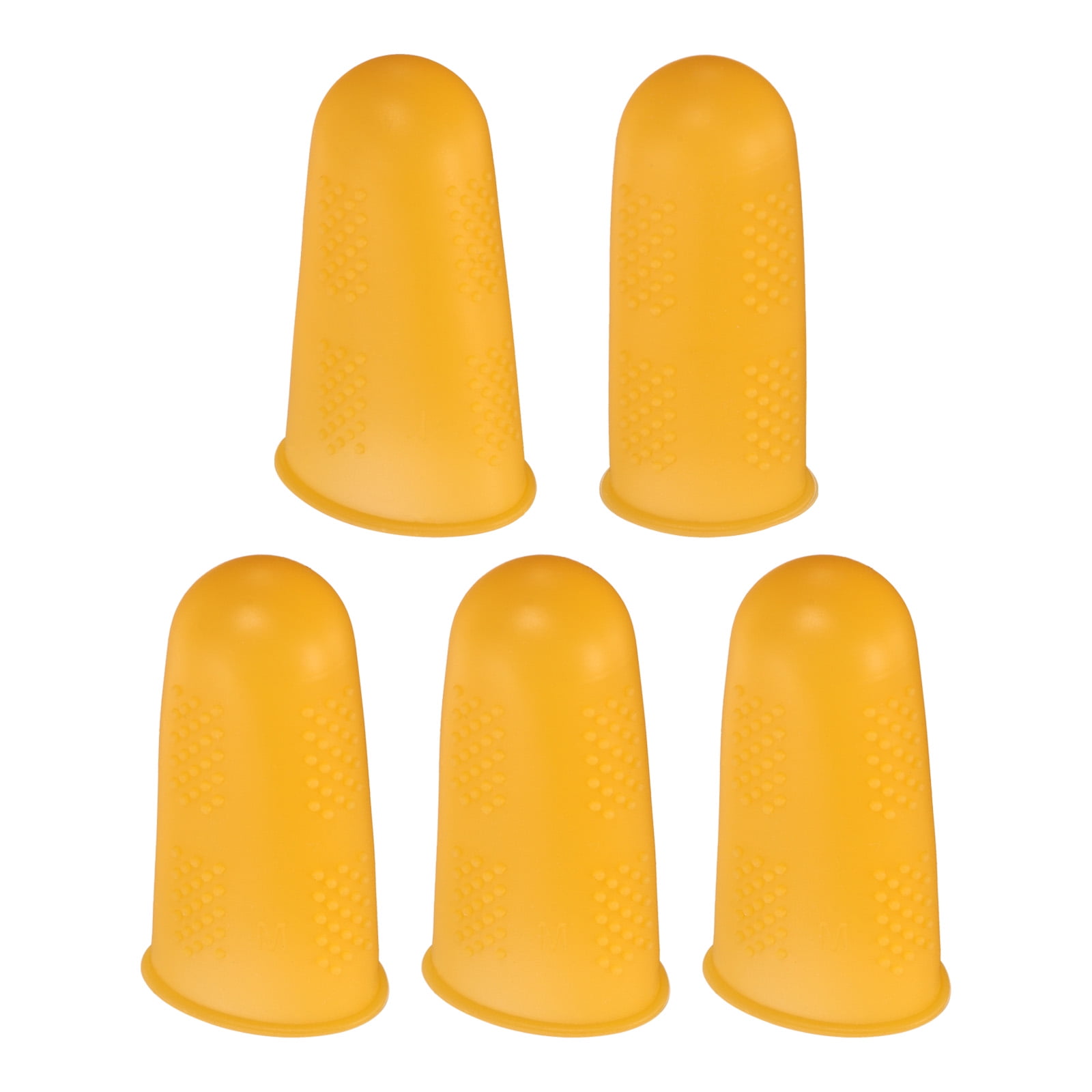 Uxcell 10Pcs Rubber Fingers Tips Finger Protectors Silicone Thimble 3 ...