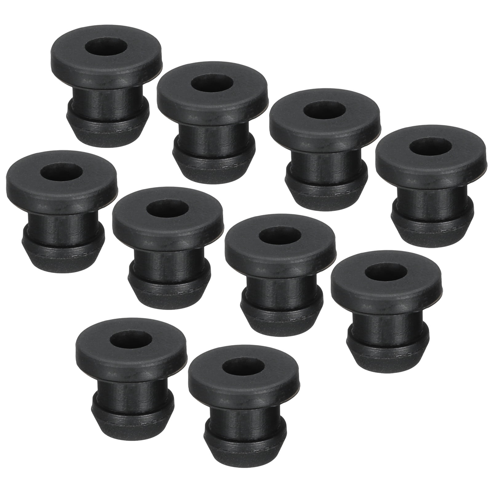 Uxcell 10Pcs Snap Rubber Grommet Plug Mount Dia 7mm ID 4.5mm Seal Anti ...