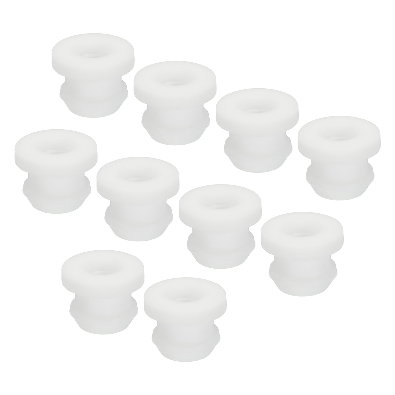 Uxcell 10Pcs Snap Rubber Grommet Plug Mount Dia 8mm ID 5.5mm Seal Anti ...