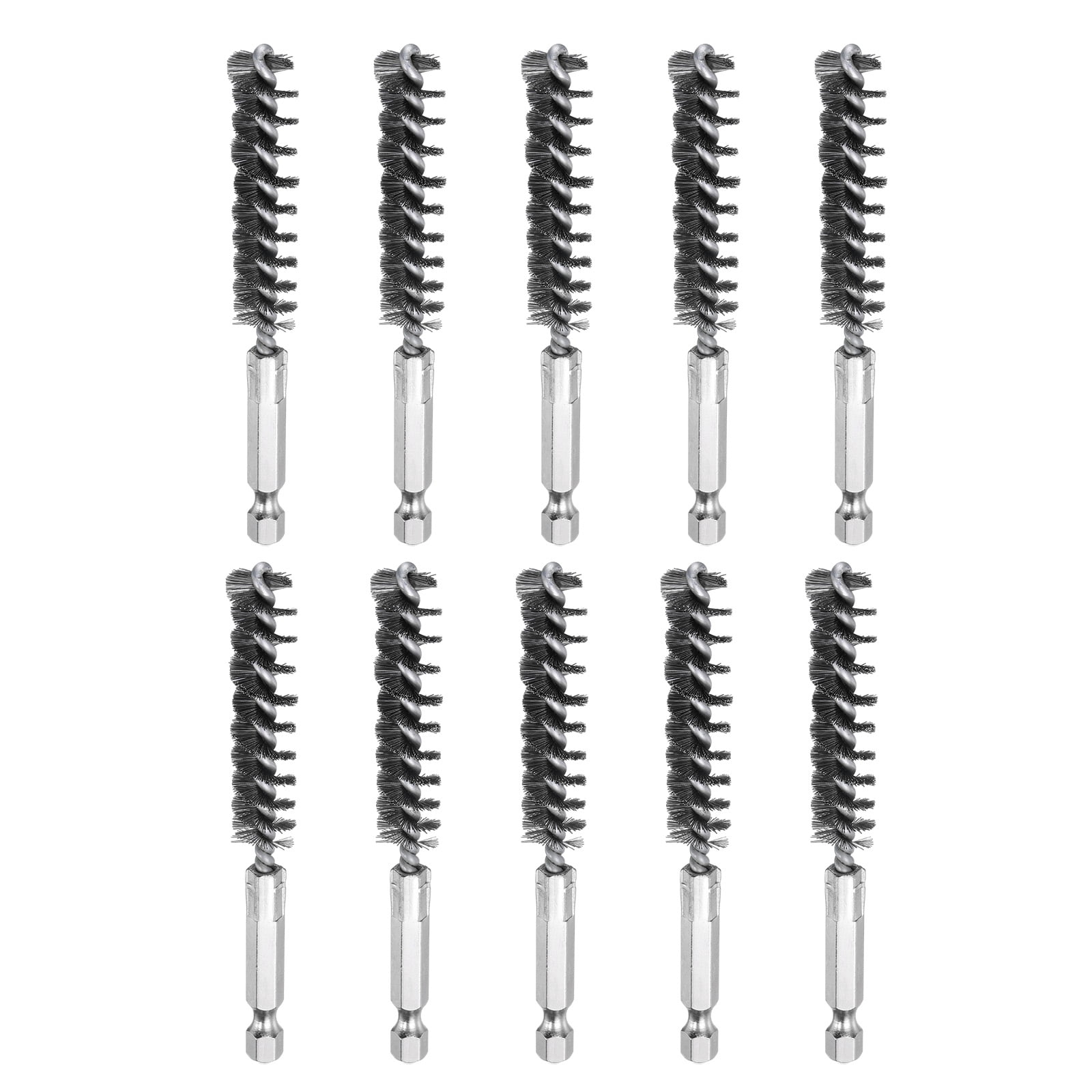 Uxcell 304 Stainless Steel Bore Brush Cleaning Twisted Wire Brush with ...