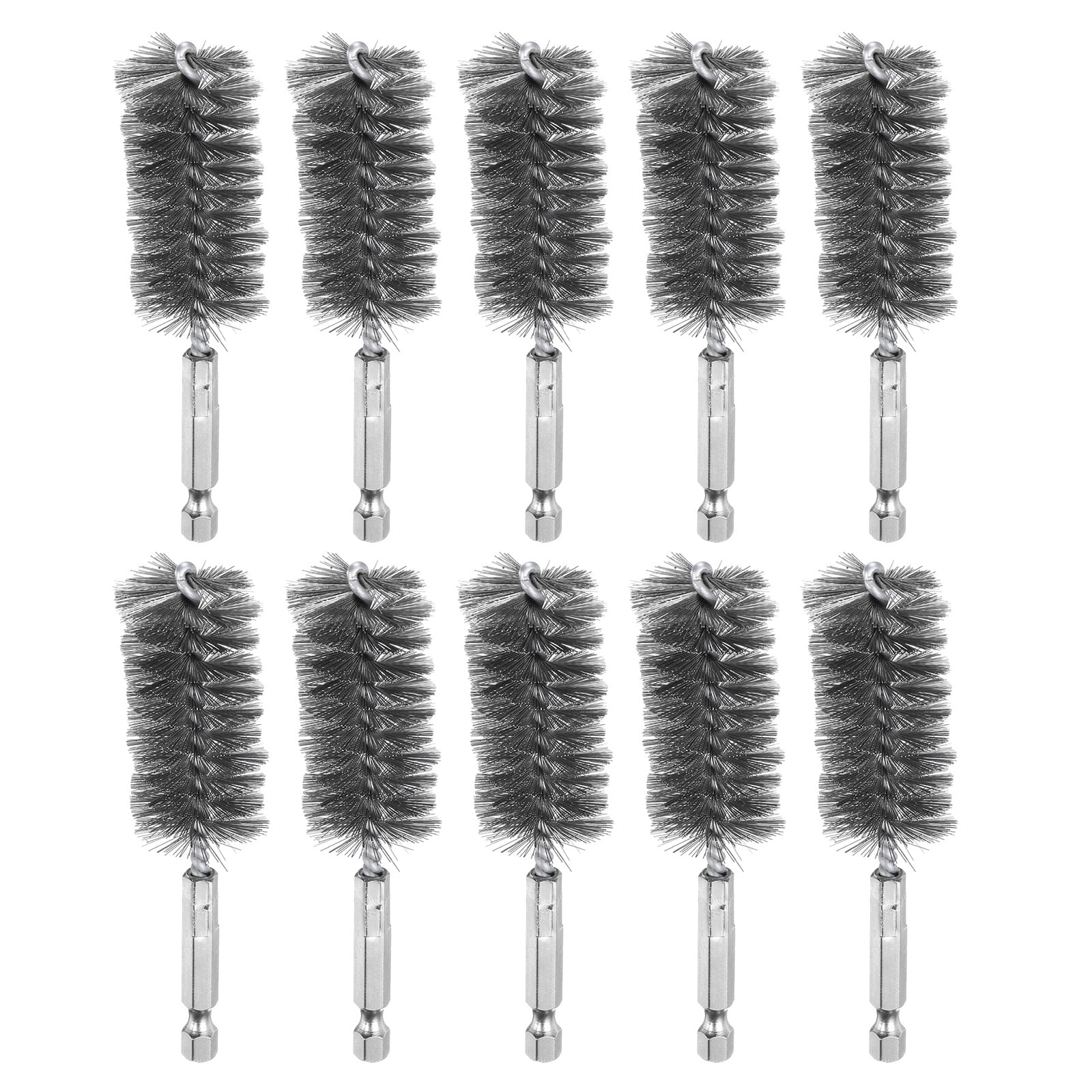 Uxcell 304 Stainless Steel Bore Brush Cleaning Twisted Wire Brush with ...