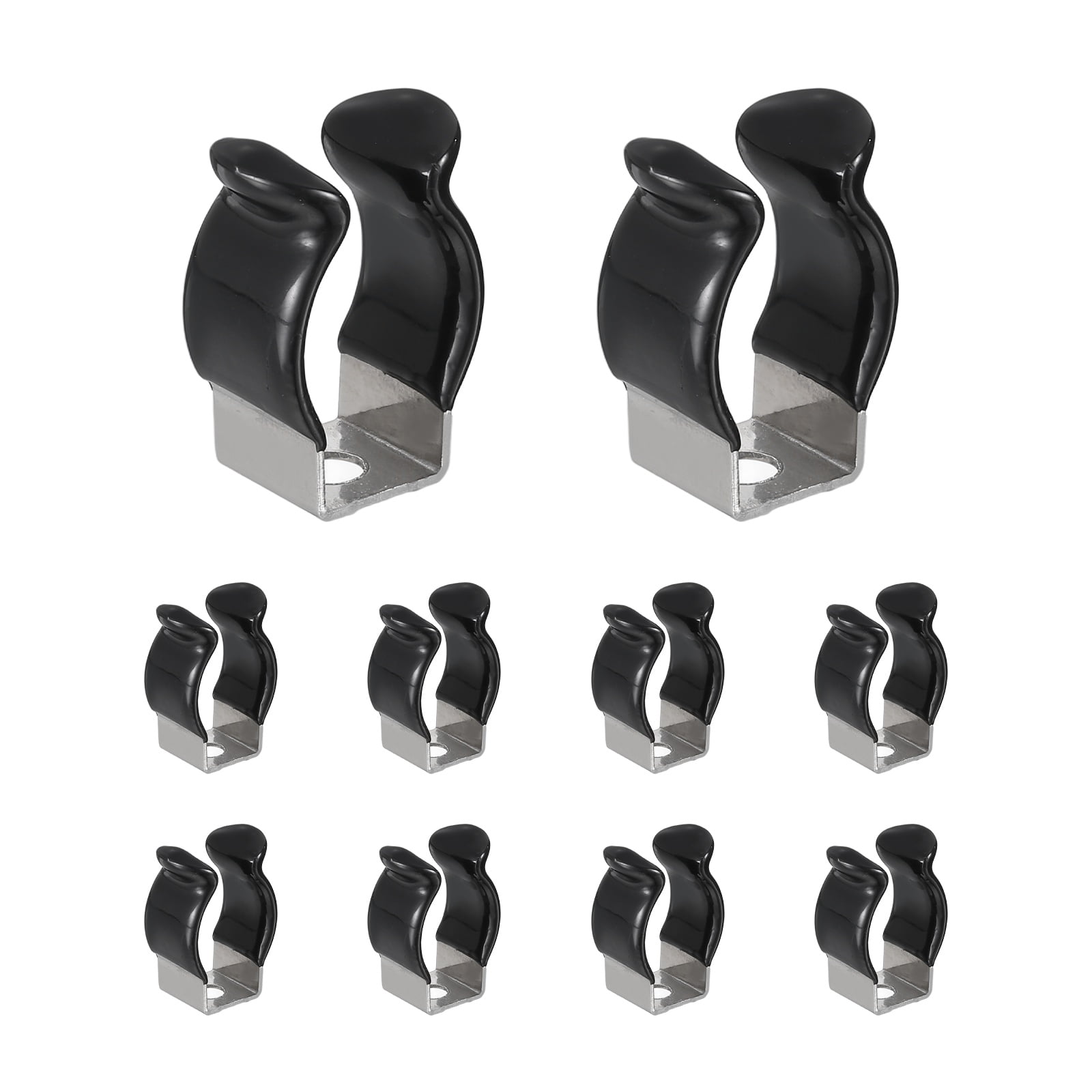 Uxcell 10Pcs T5 U Clips Holder Bracket, Stainless Steel LED Fluorescent ...