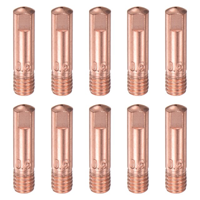 Uxcell 10Pcs Welder Tips .020" Bore Diameter M6 Copper Contact Tip for MIG 15AK Welding Torch ...