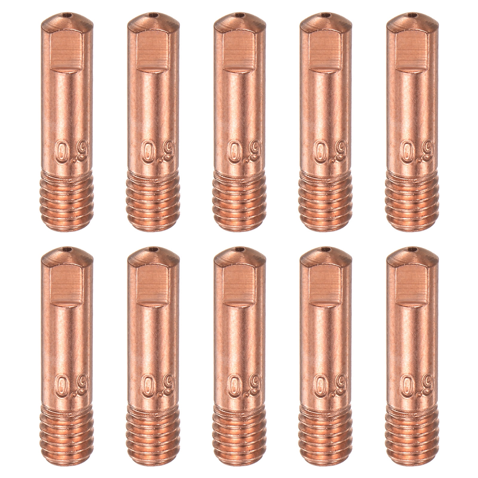 Uxcell 10Pcs Welder Tips .035" Bore Diameter M6 Copper Contact Tip for ...