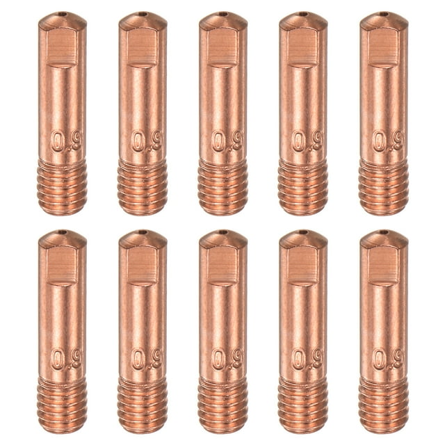 Uxcell 10Pcs Welder Tips .035" Bore Diameter M6 Copper Contact Tip for MIG 15AK Welding Torch ...