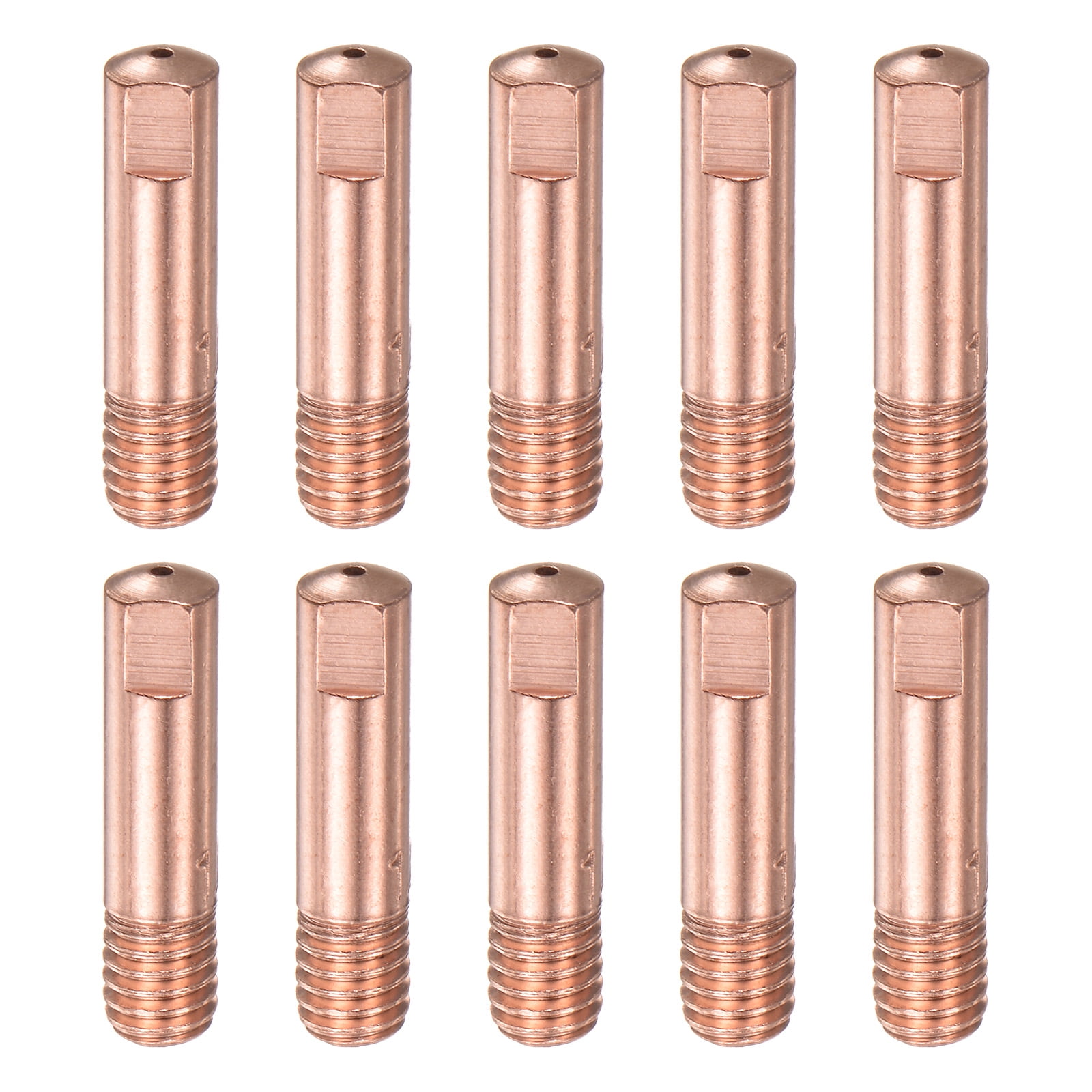 Uxcell 10Pcs Welder Tips .040" Bore Diameter M6 Copper Contact Tip for ...