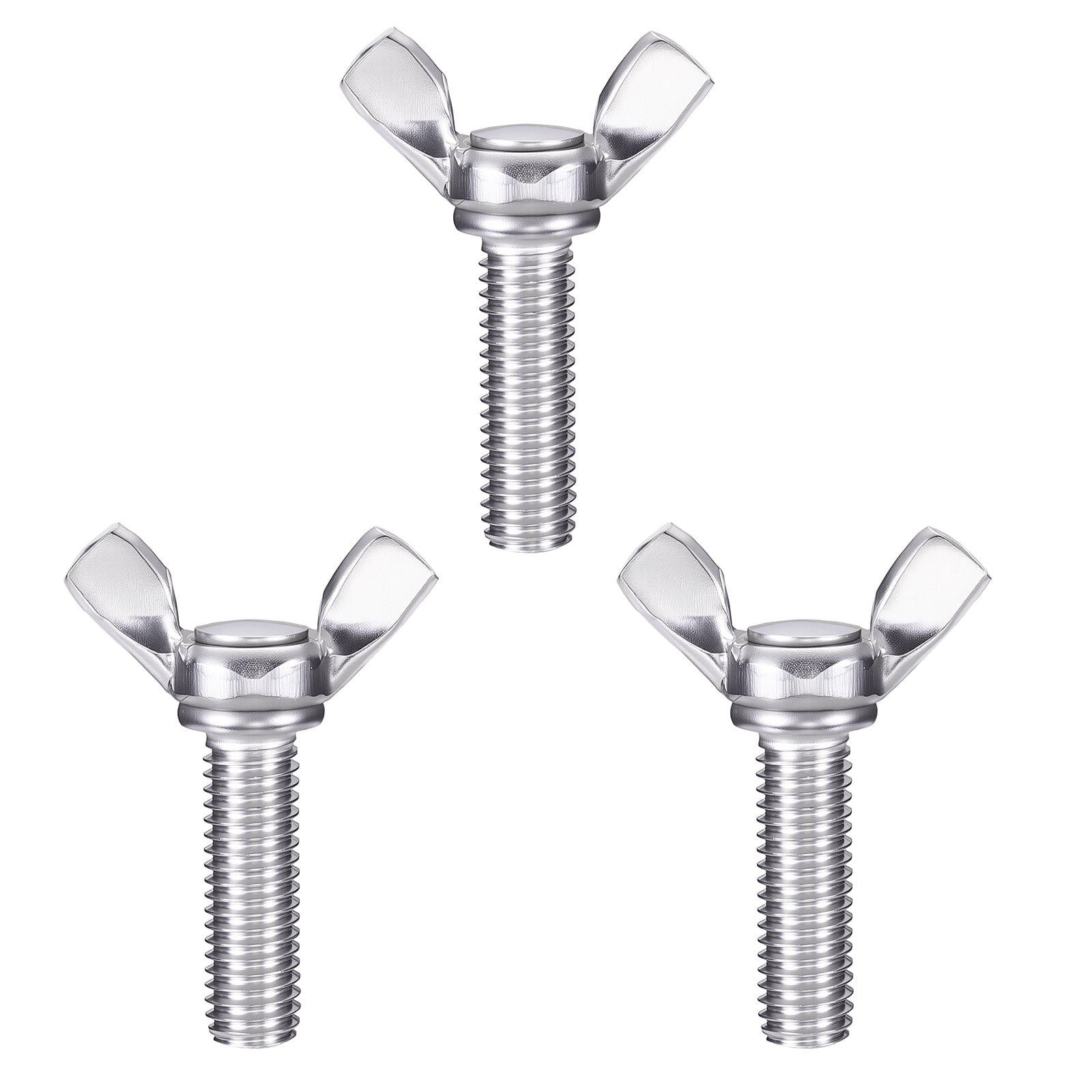Uxcell 10Pcs Wing Butterfly Screws M8x25mm, 304 Stainless Steel ...