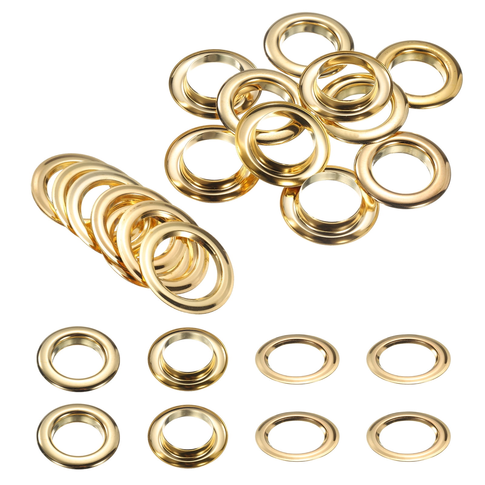 Uxcell 10Set Grommets Eyelets 25mm 1 Inch Brass Eyelets Kit with ...