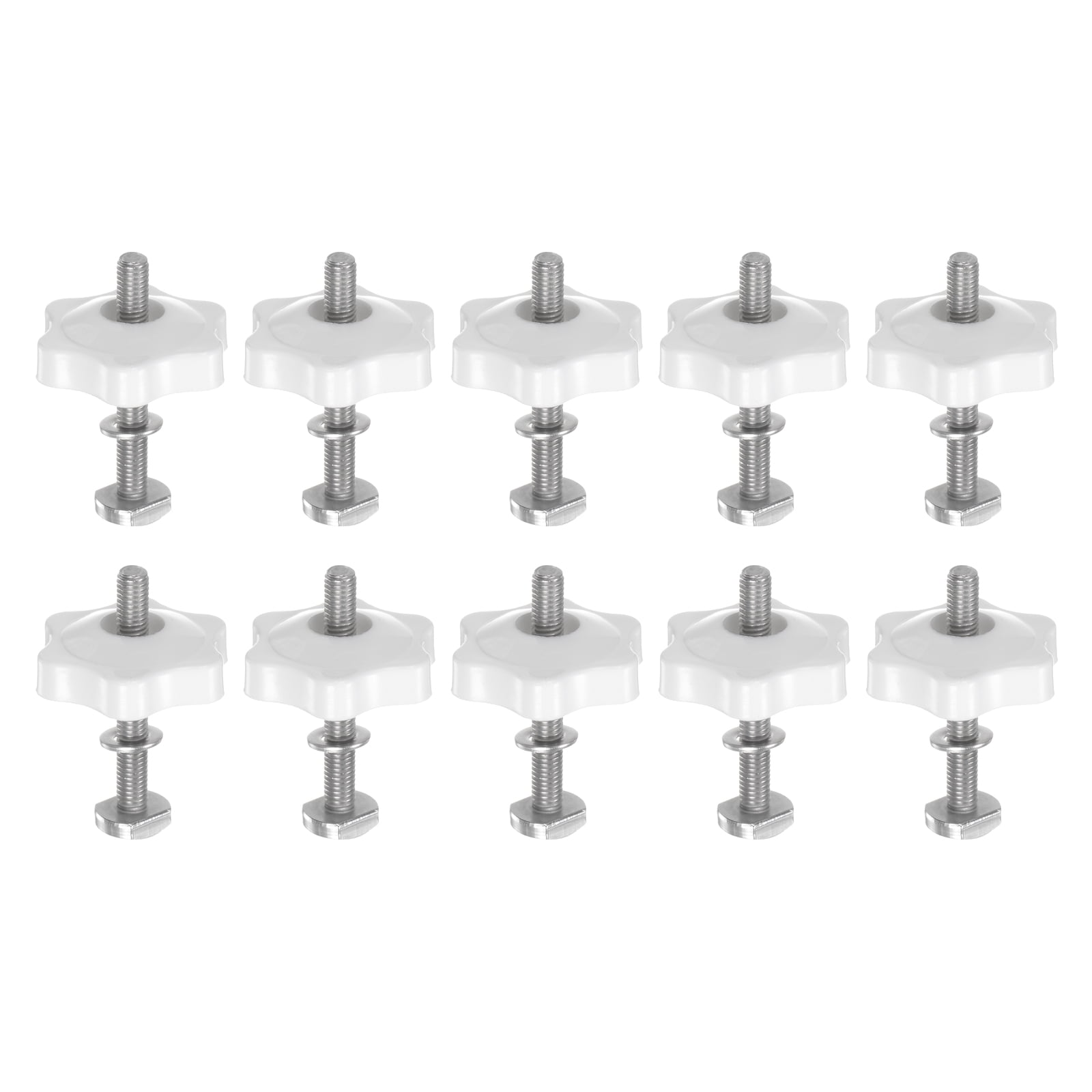 Uxcell 10Set T Track Bolts Knob Kit M5 x 40mm Threaded Bolts M5 x 32mm ...