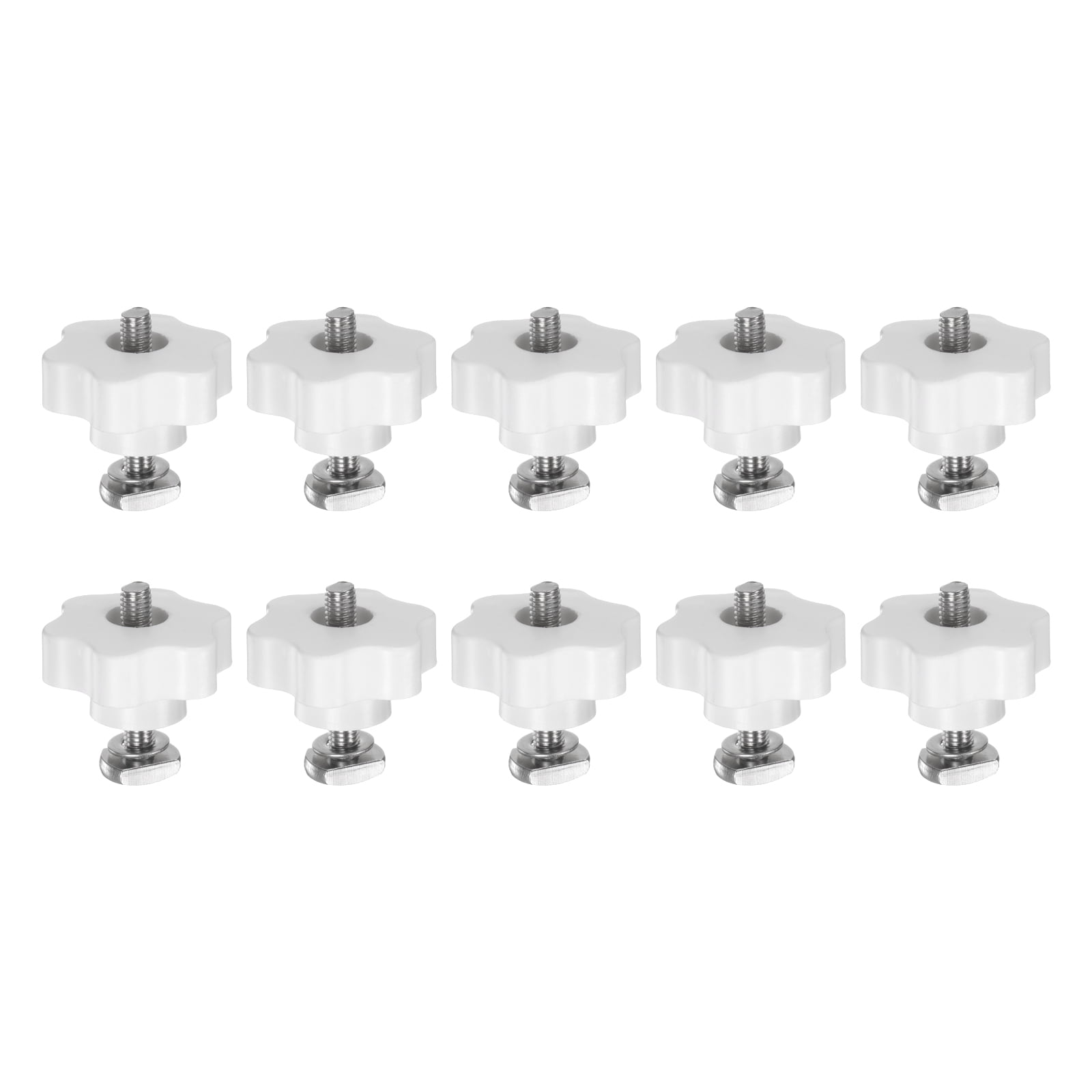 Uxcell 10Set T Track Bolts Knob Kit M8 x 45mm Threaded Bolts M8 x 48mm ...