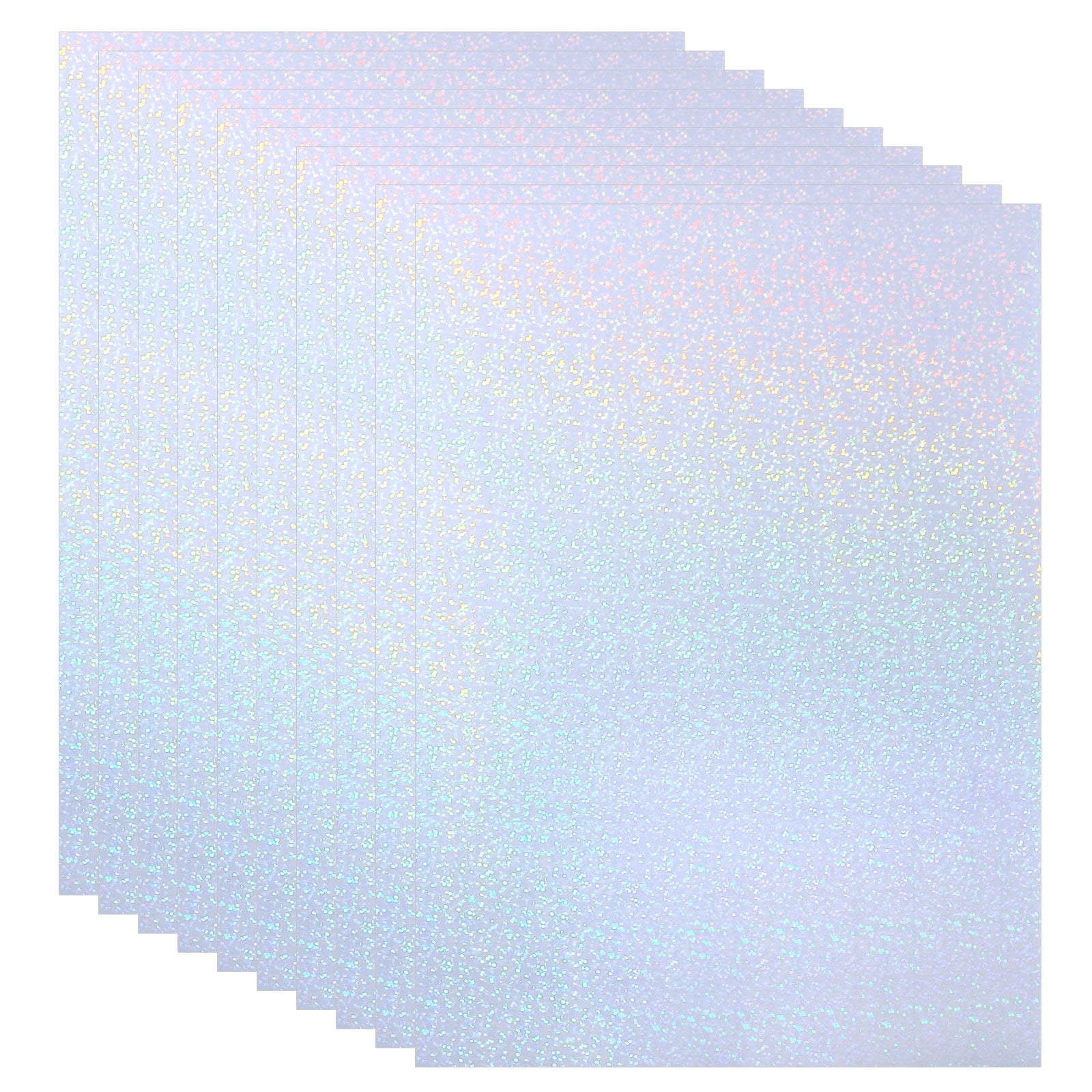 Uxcell 10Sheets A4 Self-adhesive Holographic Sticker Paper, Little ...