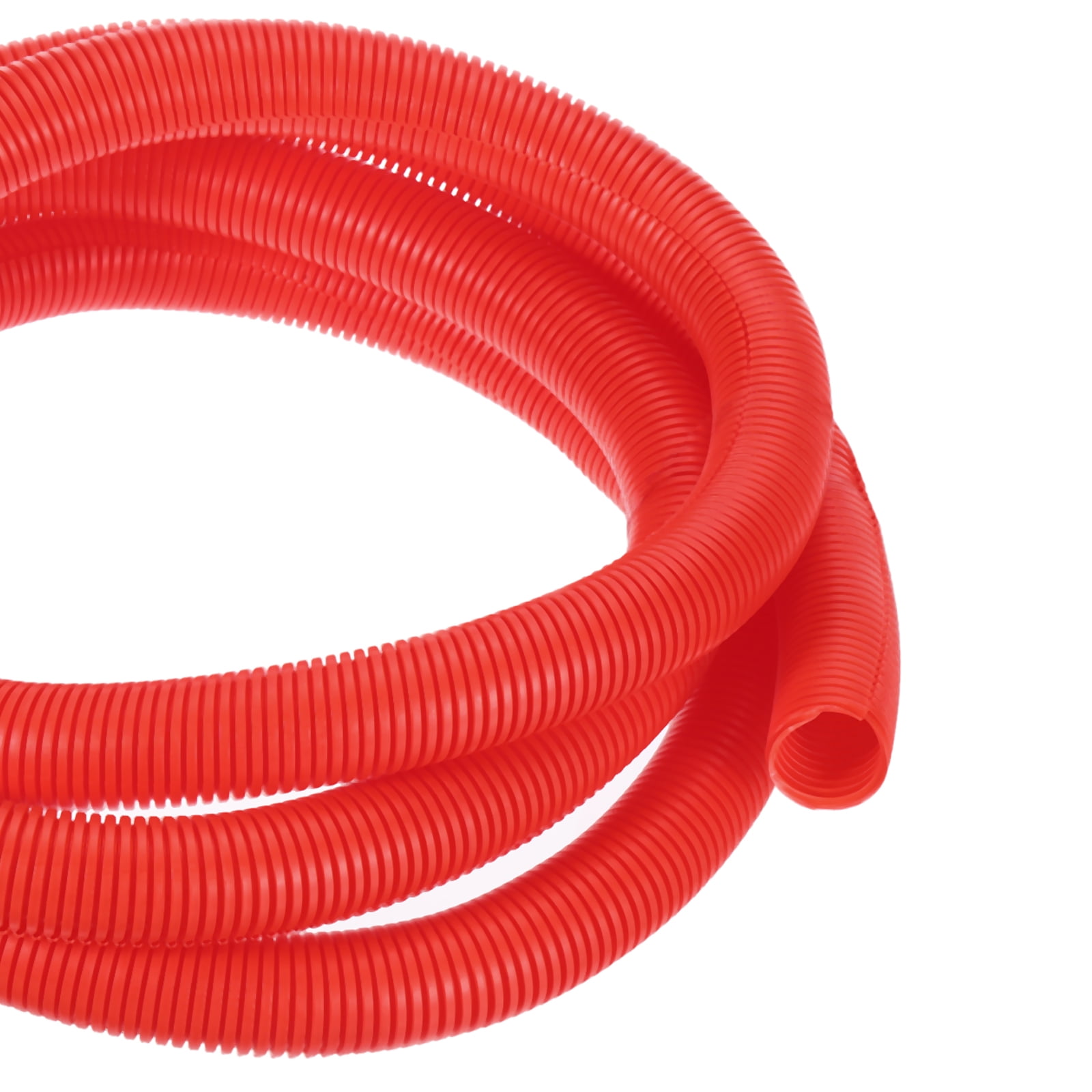 Uxcell 10ft 1 Inch Red Wire Loom Split Tubing Cord Protectors Flexible ...