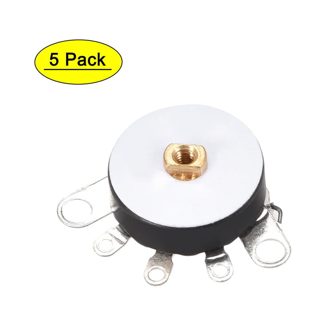 Uxcell 10k ohm Single Turn Rotary Film Wheel Potentiometer Variable ...