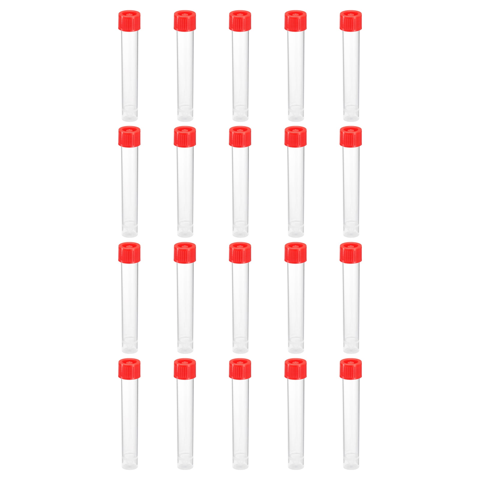 Uxcell 10mL Plastic Test Tubes, 20 Pack Frozen Test Tube Vial Container ...