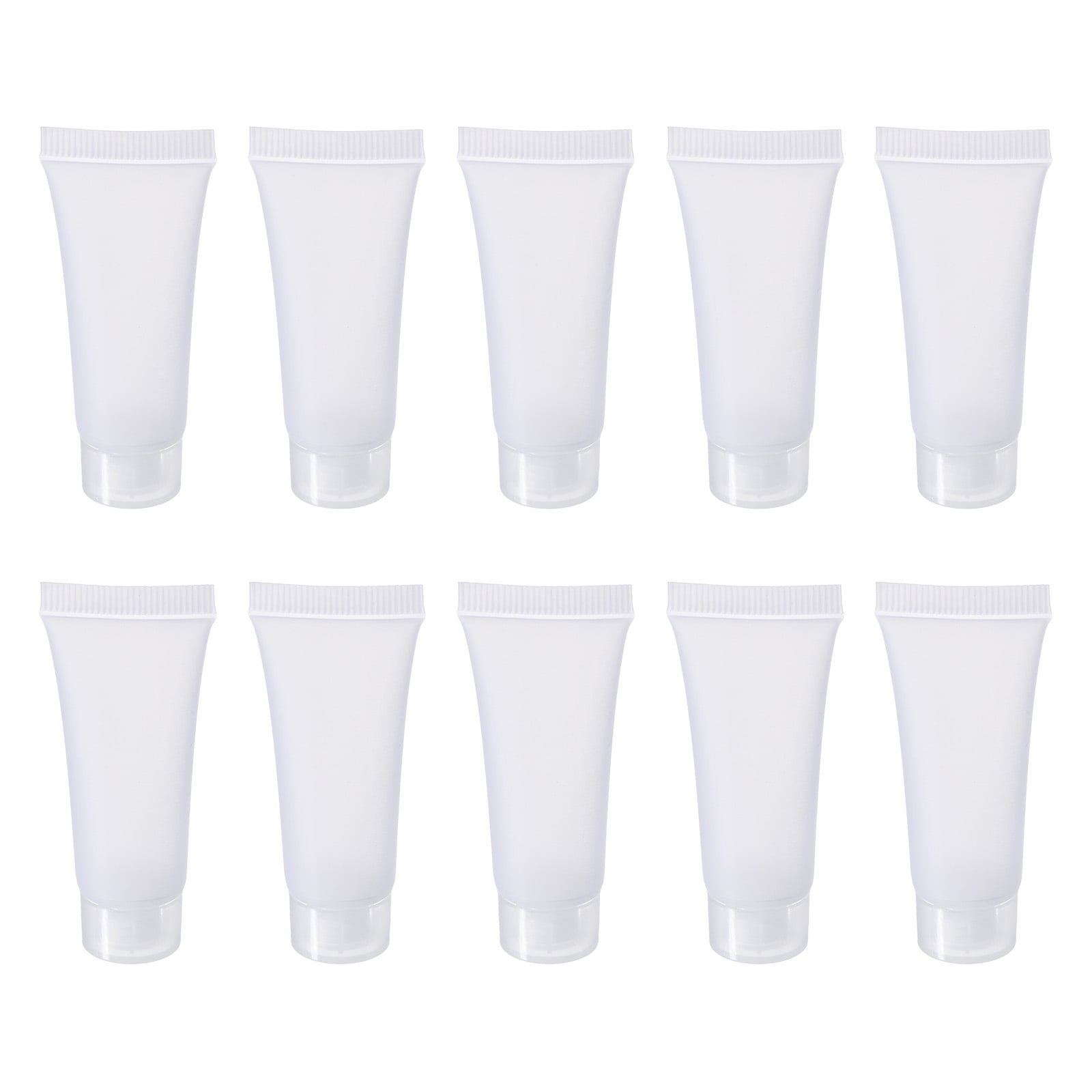 Uxcell 10ml Squeeze Tube Empty Cosmetic Tubes Plastic with Flip Lid ...
