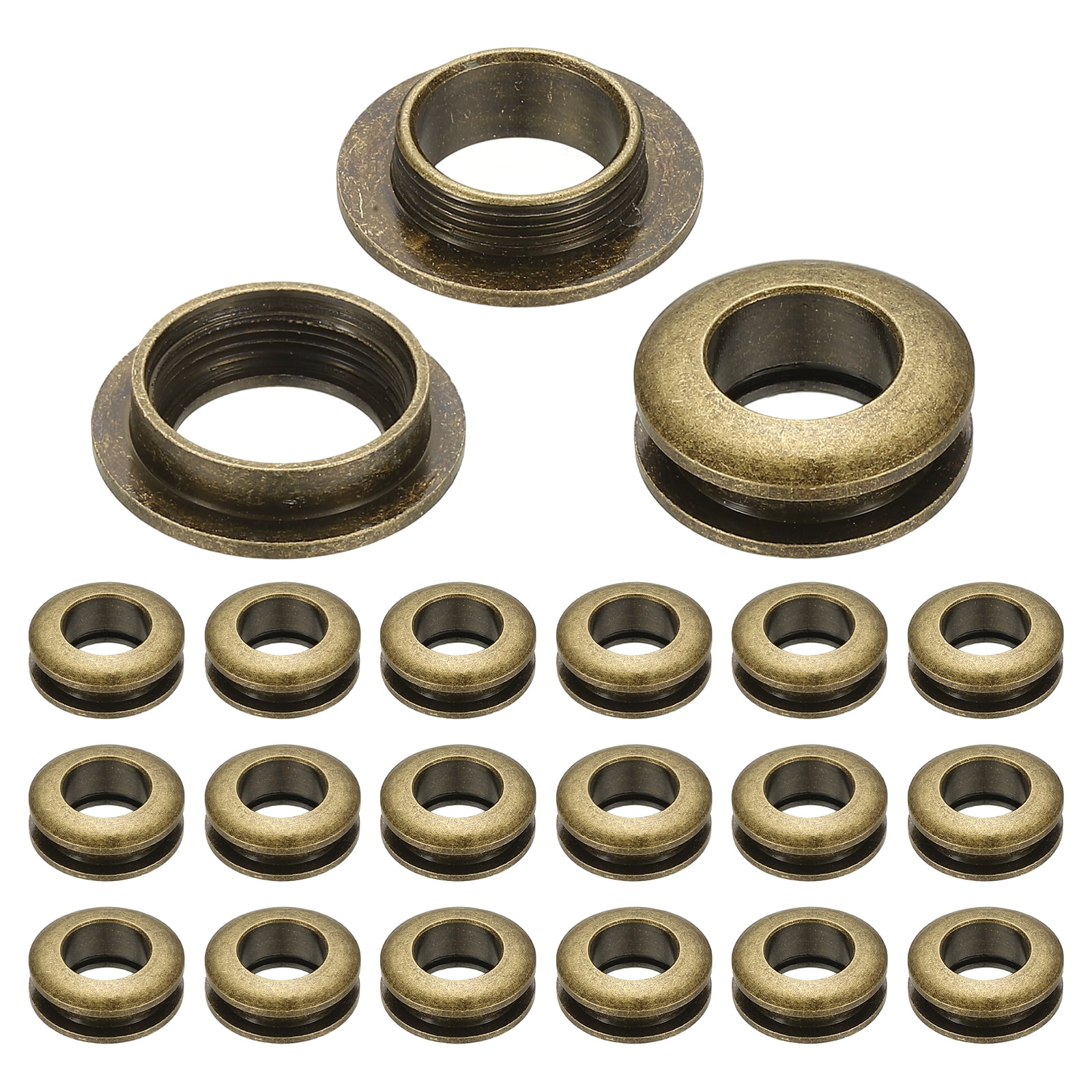 Uxcell Grommets Solid Brass Hole Eyelets Bags Garment Shoe Clothes ...