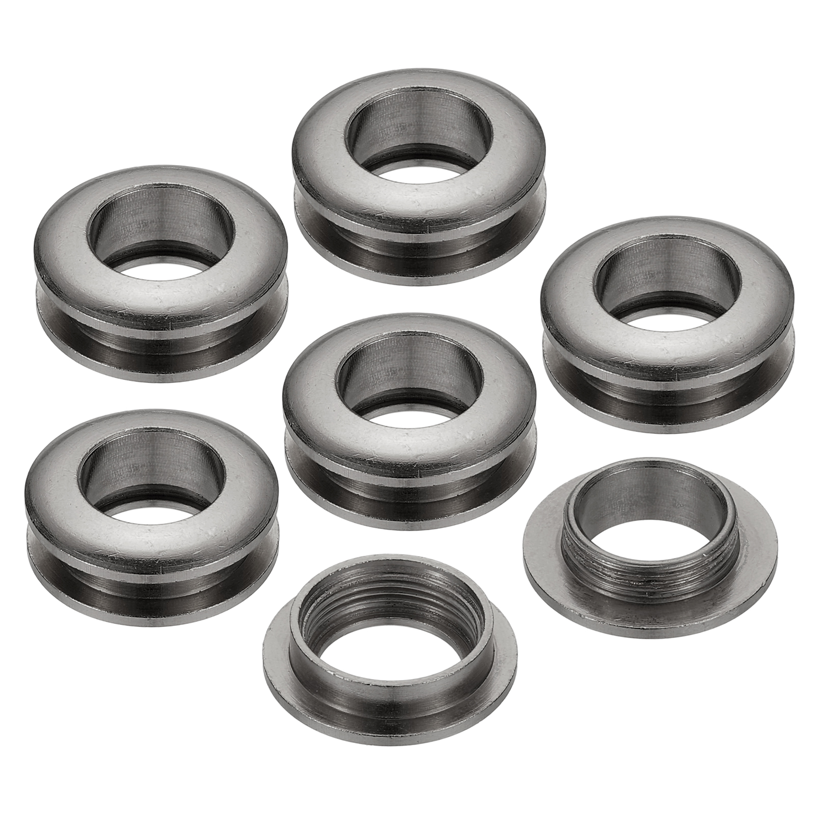 Uxcell 10mm(2/5 inch) Solid Brass Hole Eyelets, 6 Pcs Arc Surface Self ...