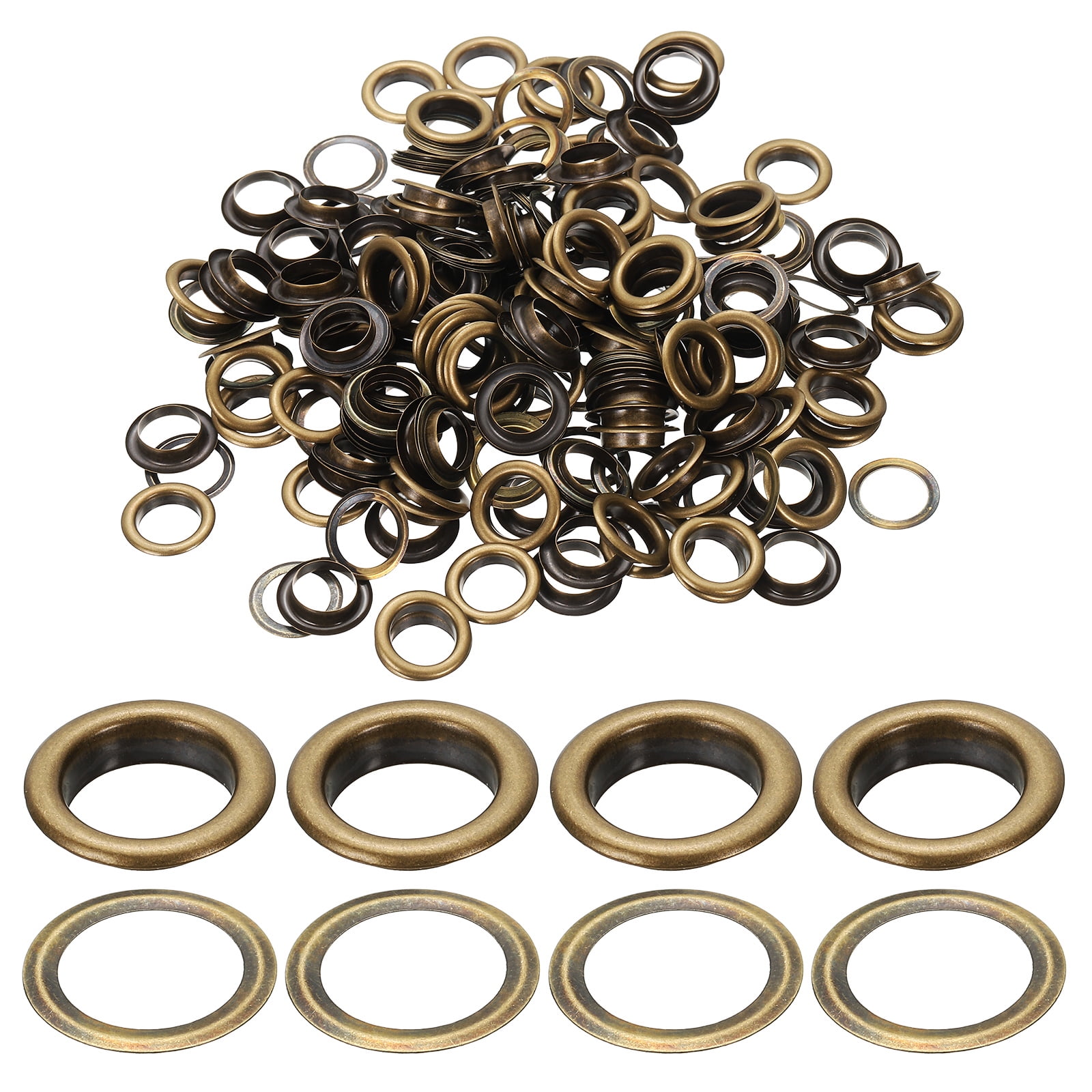 Uxcell 10mm/3/8" Metal Eyelets, Eyelets and Grommets Kit for DIY ...