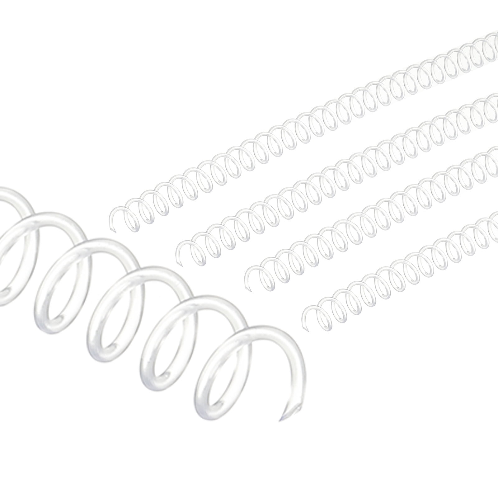Uxcell 10mm(3/8") Plastic Spiral Binding Coils, 20 Pcs Binding Spirals ...