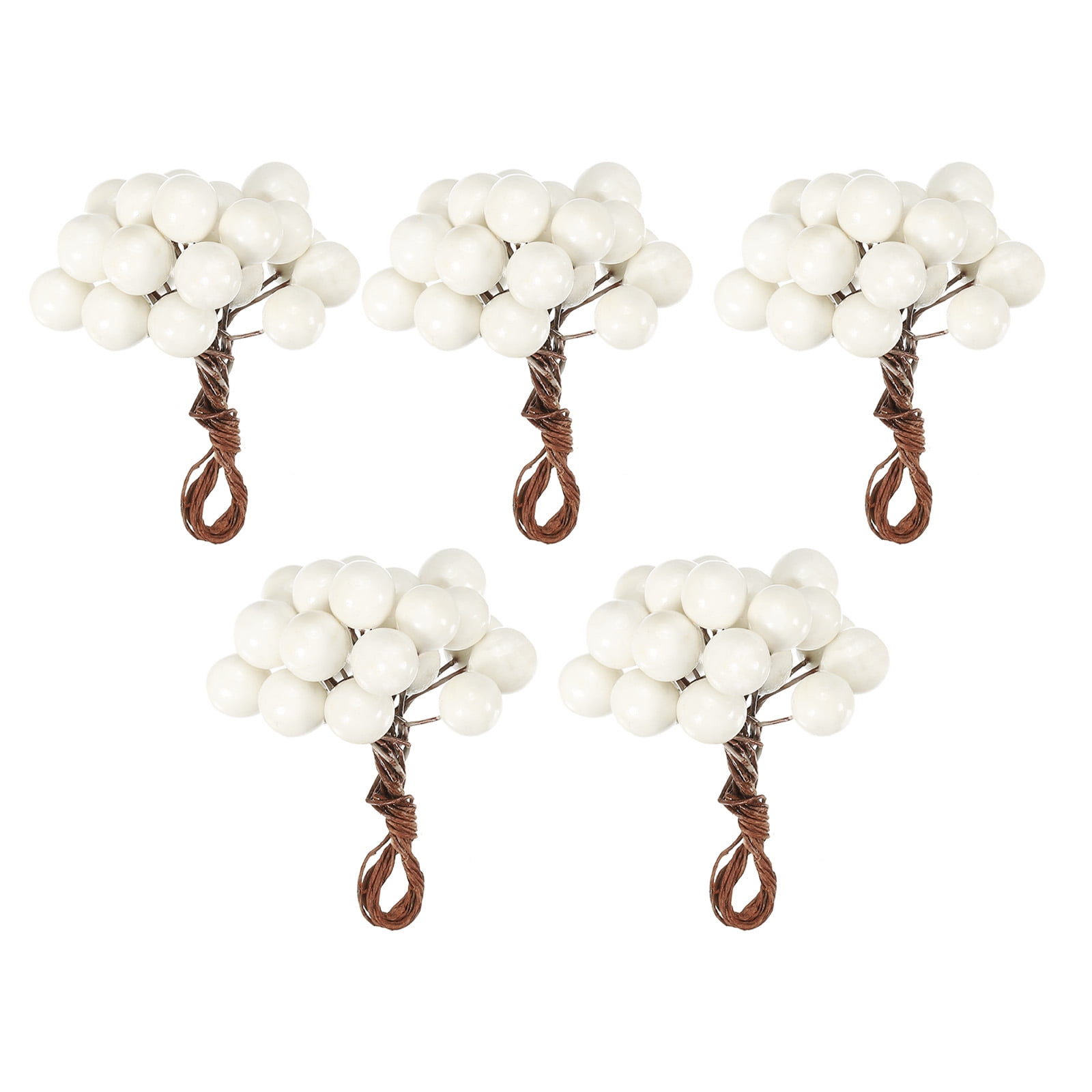 Uxcell 10mm Artificial Berry, Artificial Holly Berries Faux Frosted ...