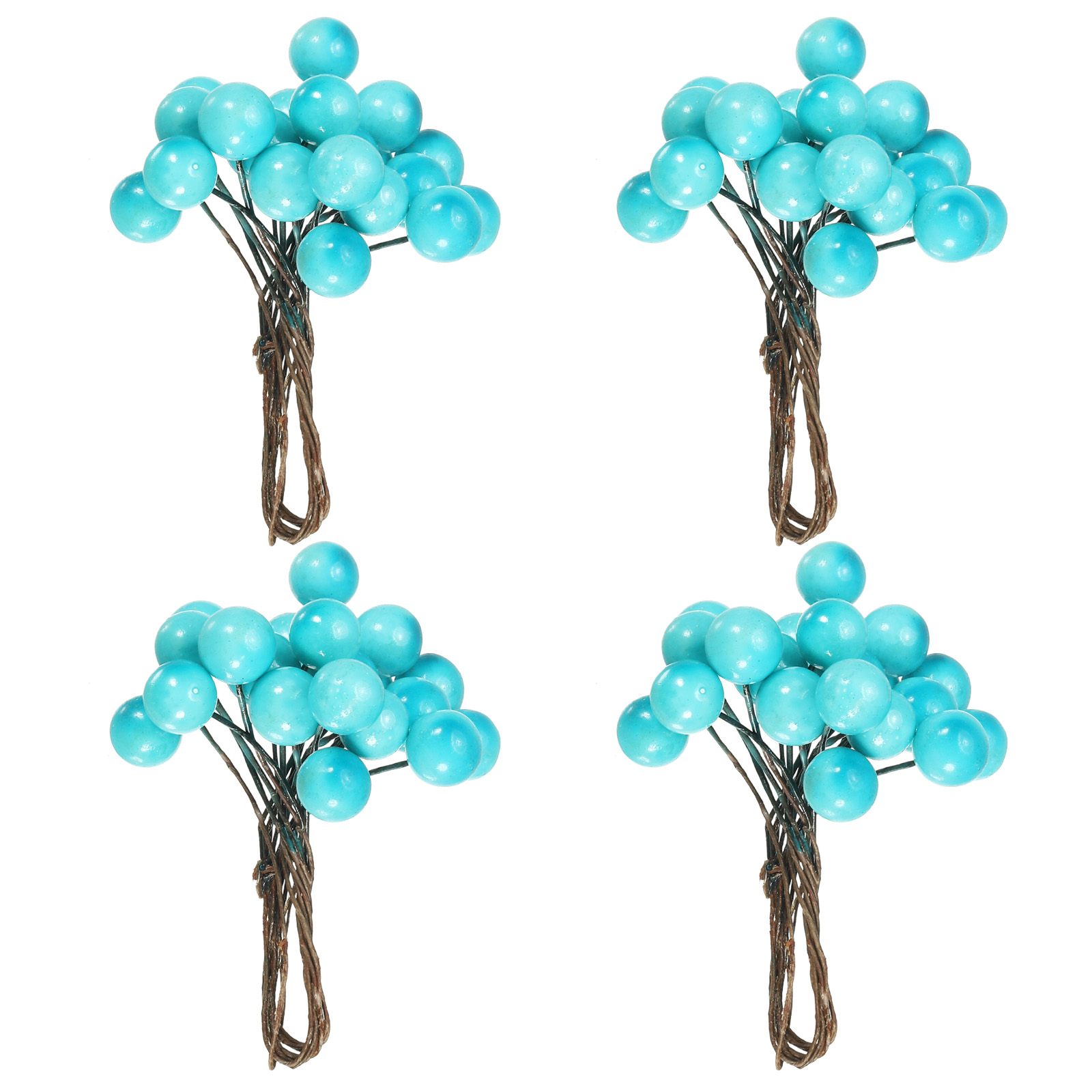 Uxcell 10mm Artificial Berry, Artificial Holly Berries Faux Frosted ...