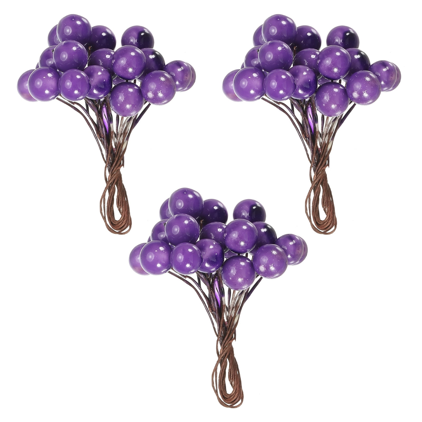 Uxcell 10mm Artificial Berry, Artificial Holly Berries Faux Frosted ...