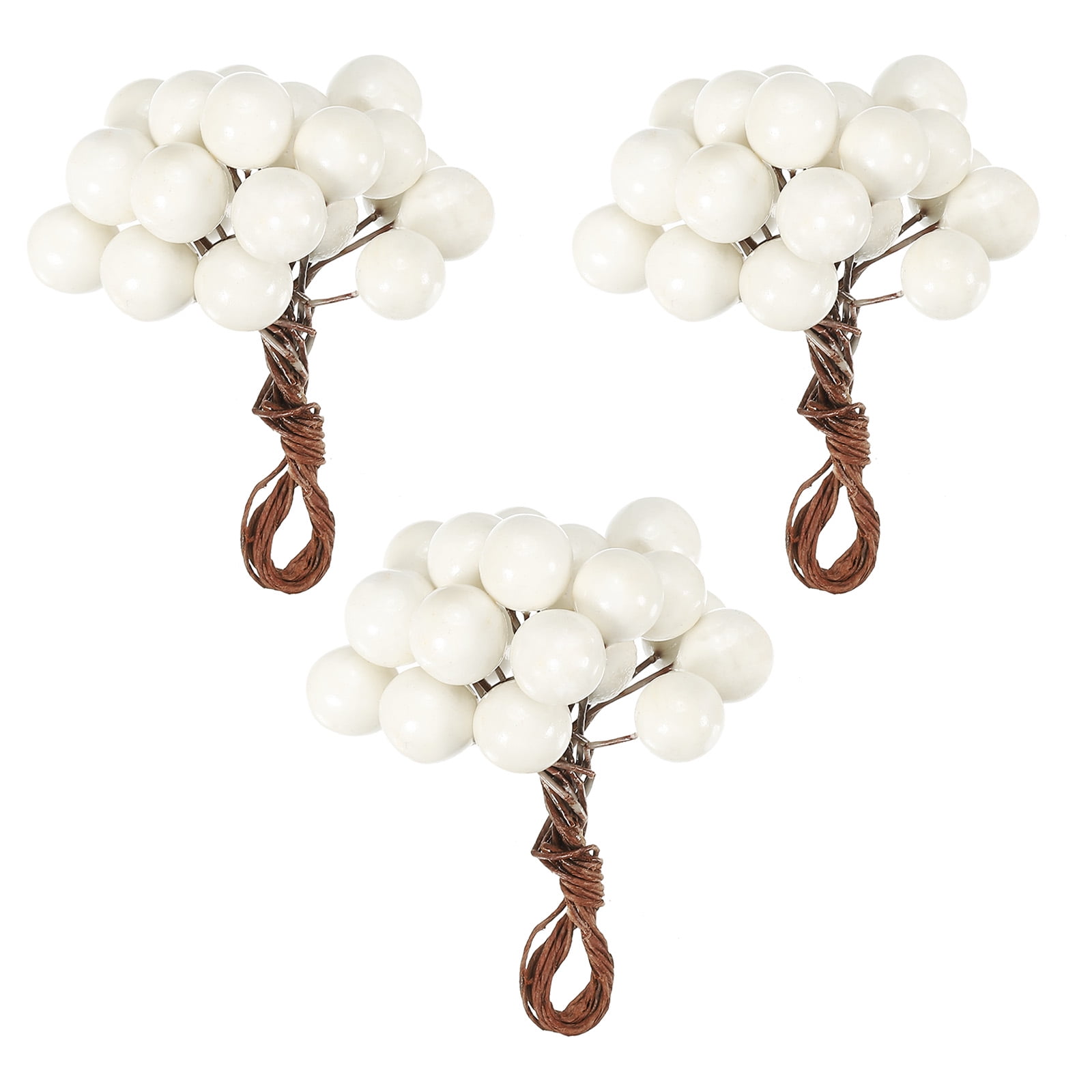 Uxcell 10mm Artificial Berry, Artificial Holly Berries Faux Frosted ...