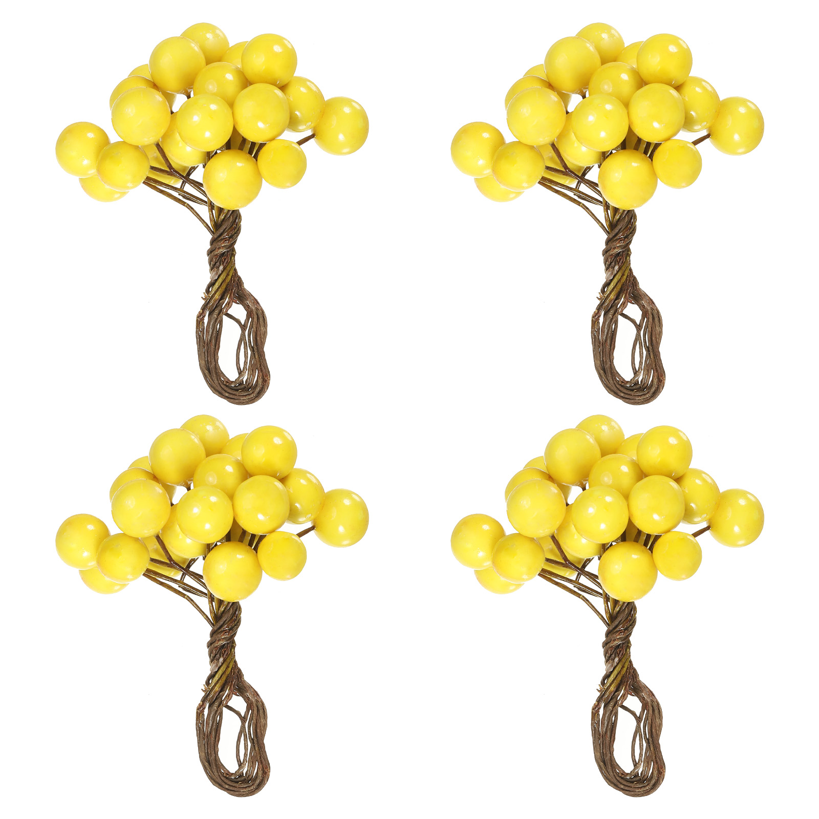 Uxcell 10mm Artificial Berry, Artificial Holly Berries Faux Frosted ...