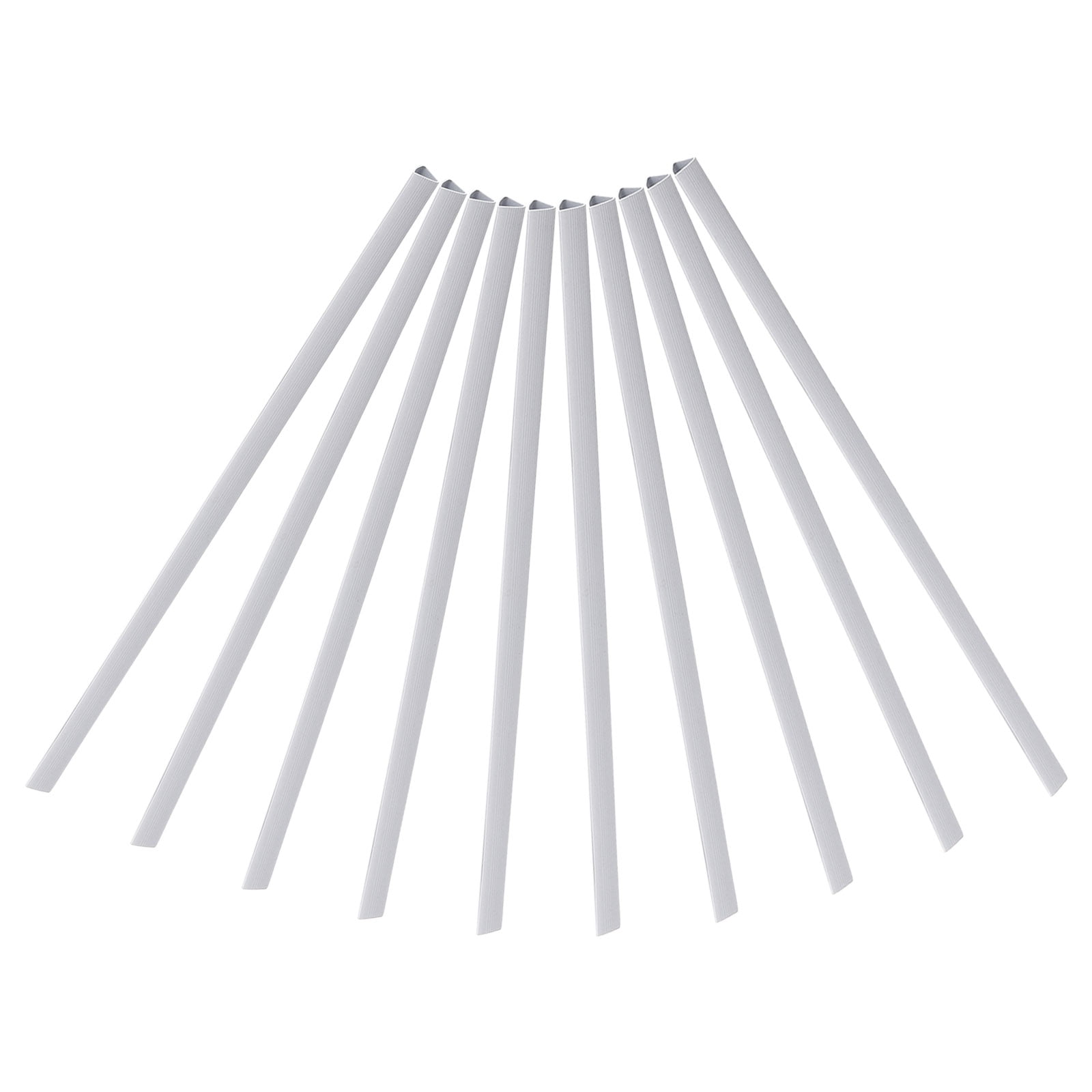 Uxcell 10mm Binding Bars, 10 Pcs Plastic Binding Bars Slide Grip 70 ...