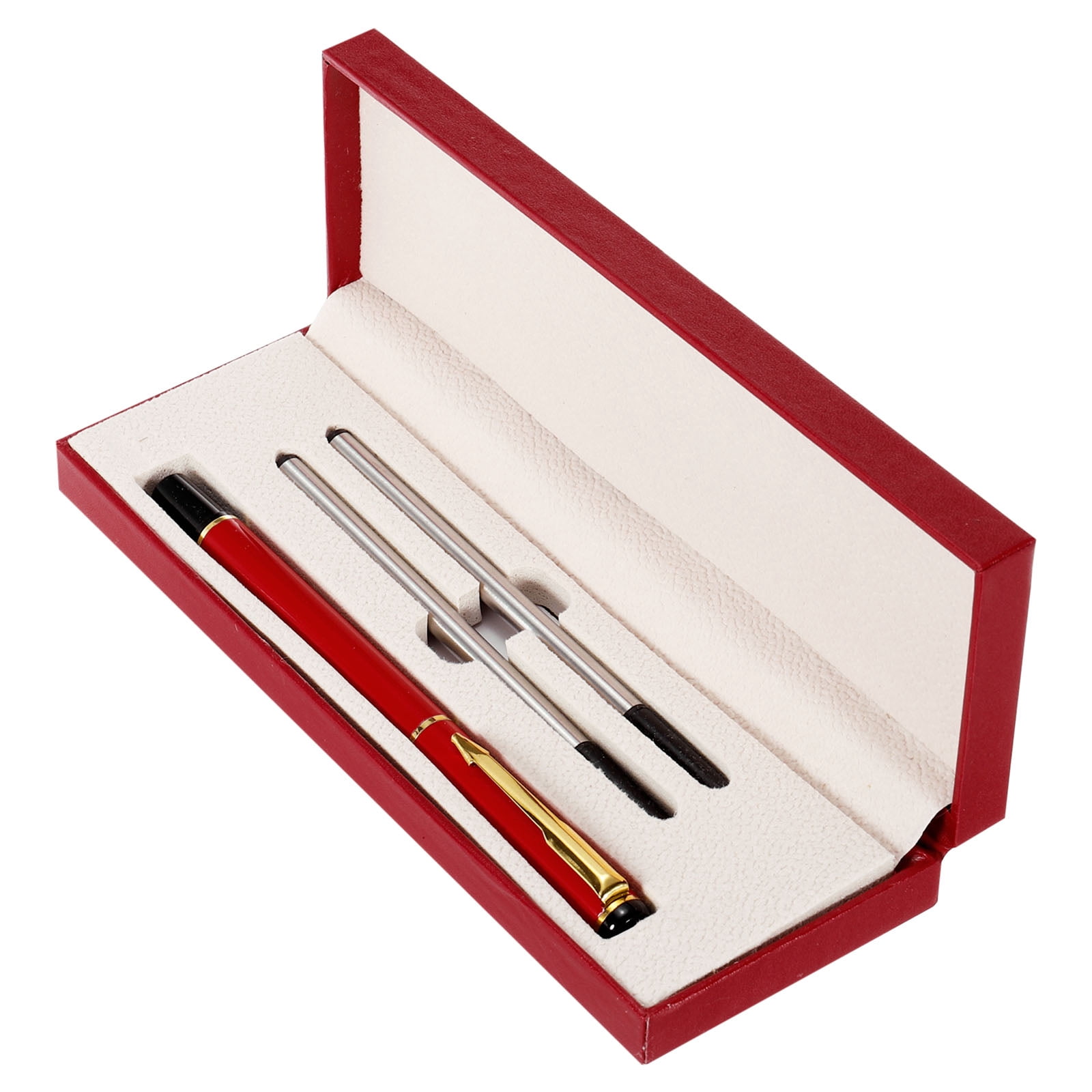 Uxcell 10mm Black Ink Ballpoint Pen Business Metal Pen 0.5mm Point with ...