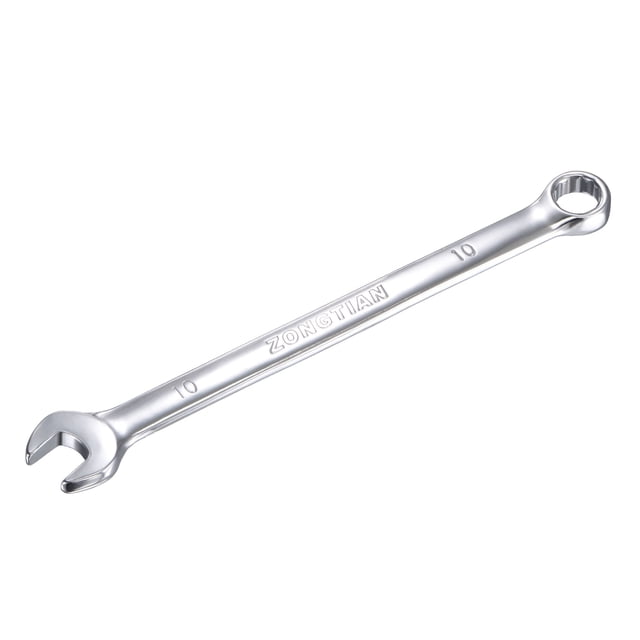Uxcell 10mm Combination Wrench with Offset Box End and Angled Open End ...